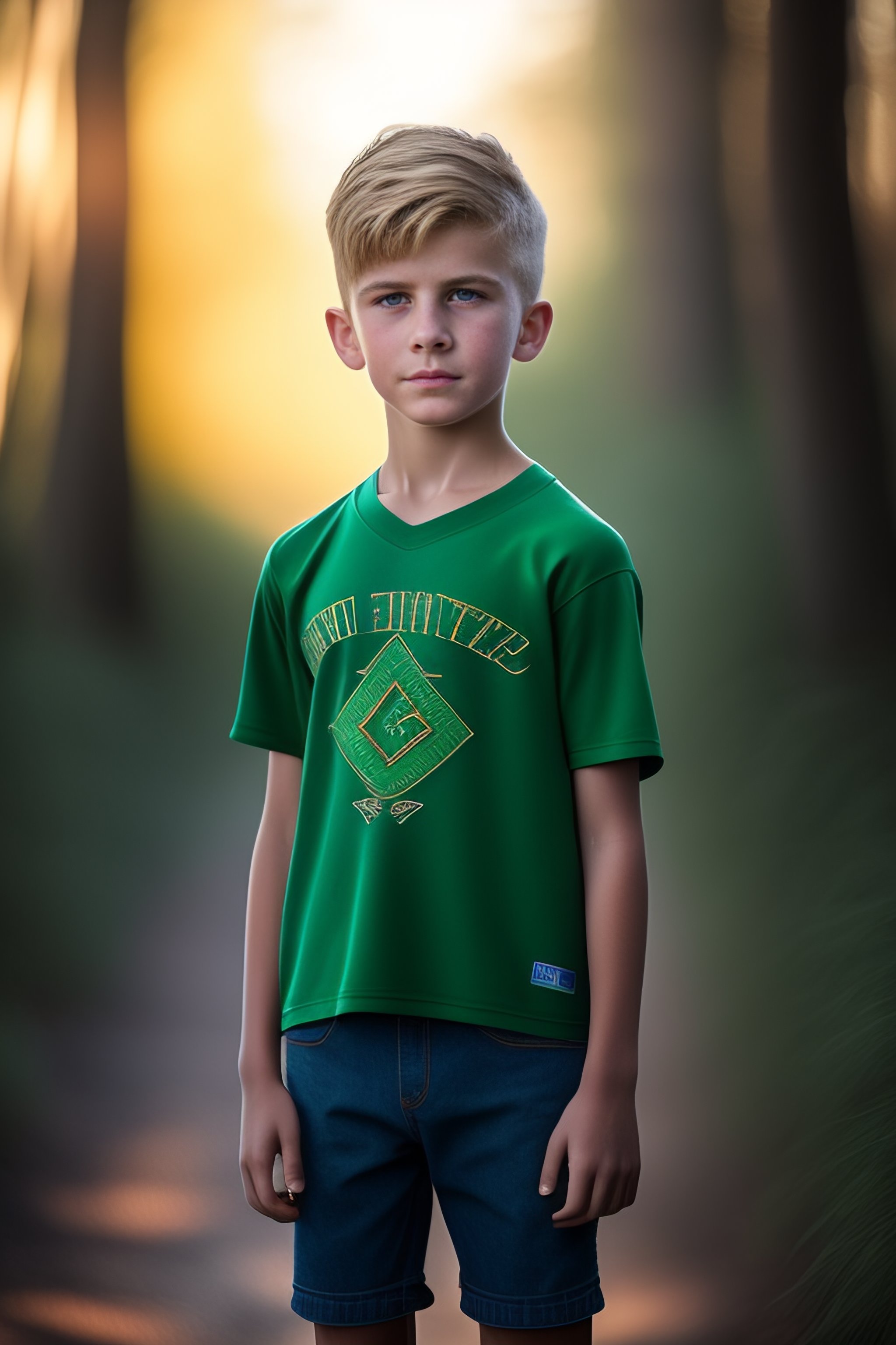 Lexica - Nine year old, tall and muscular, with broad shoulders and a ...