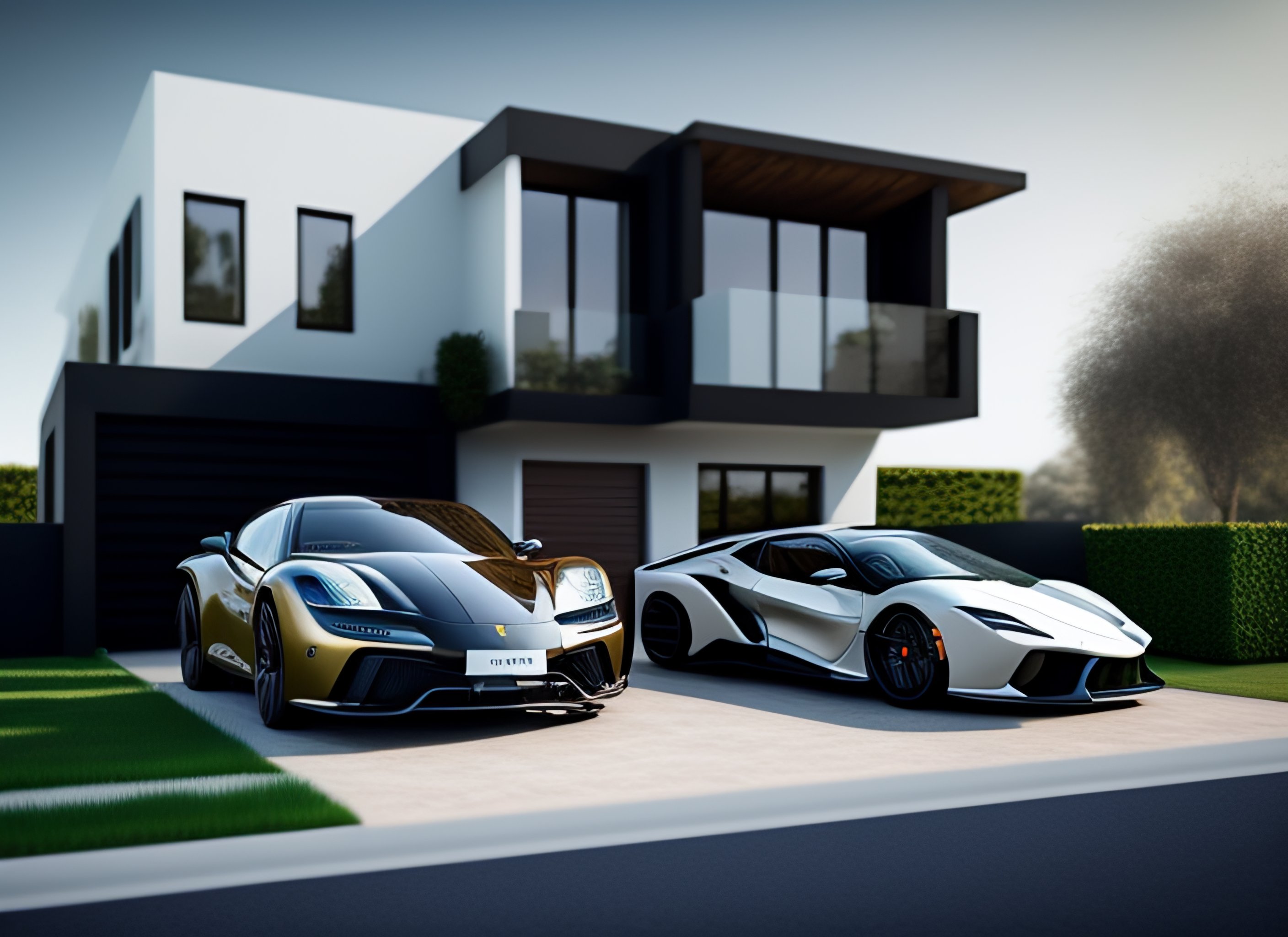 Lexica - Hd realistic photo of a modern 3storey maimi duplex with ...