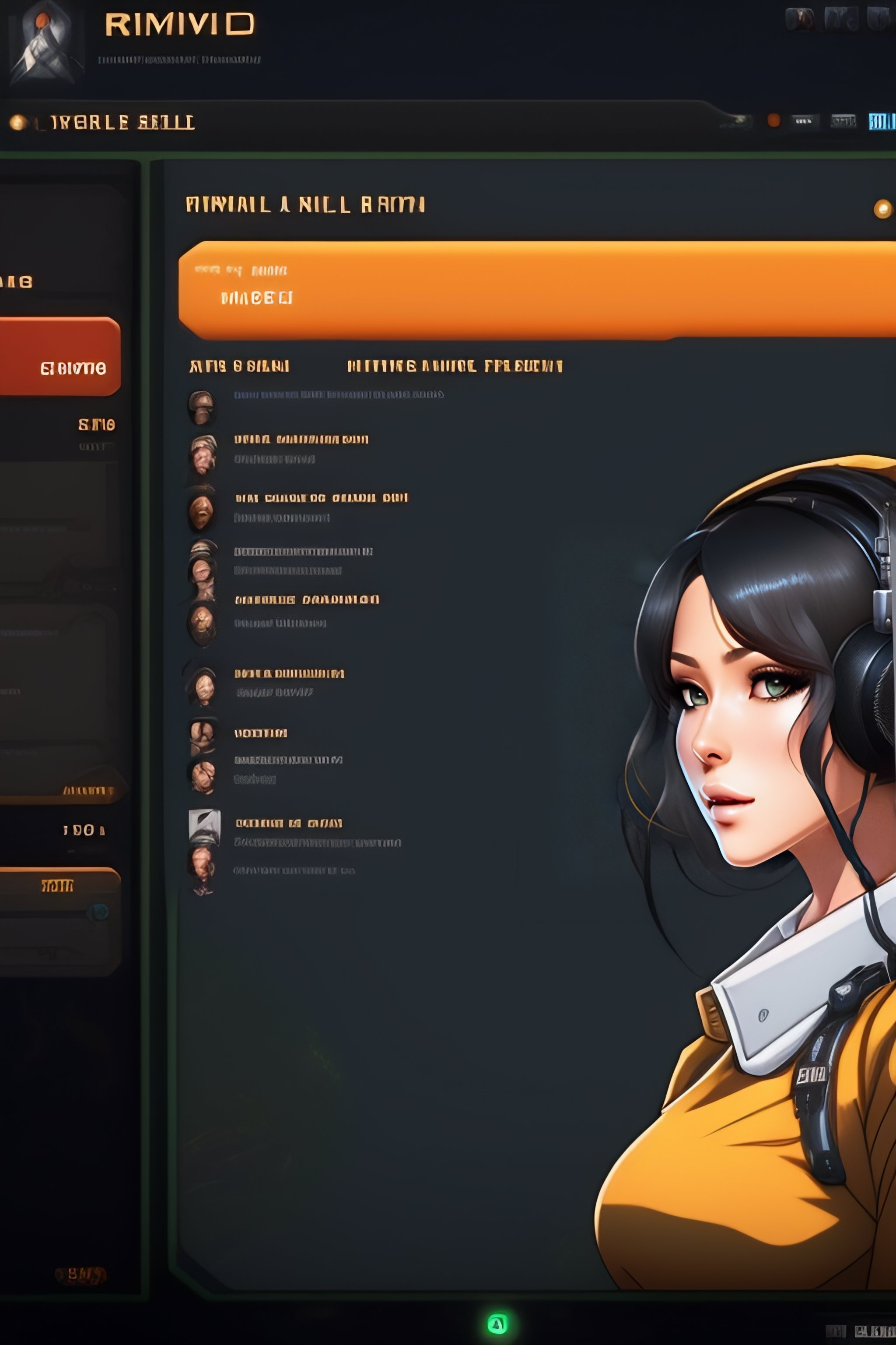 Lexica - One waifu in the loading of the game rimworld