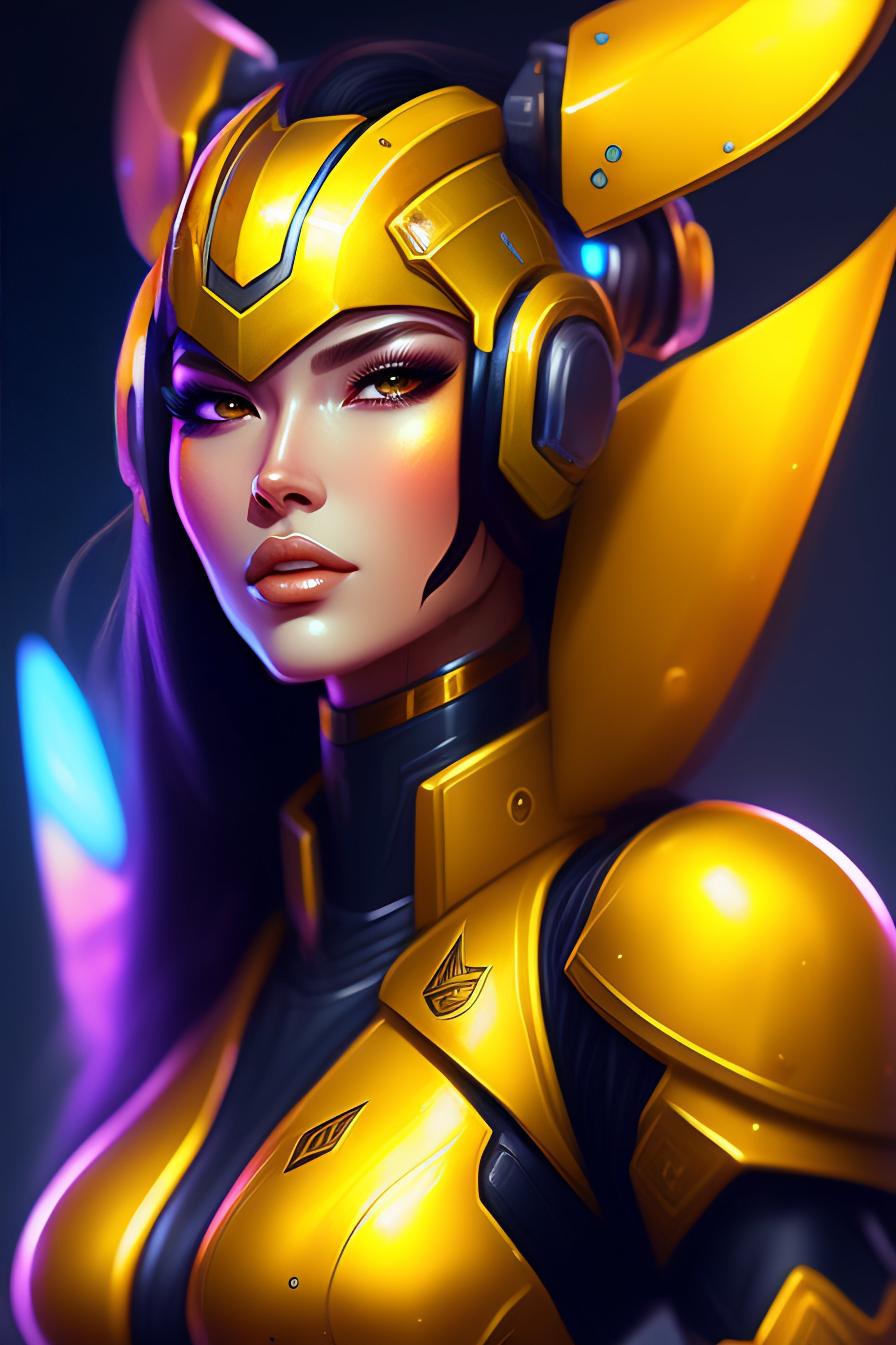Lexica - Yellow robot rectangle head, league of legends, fantasy ...