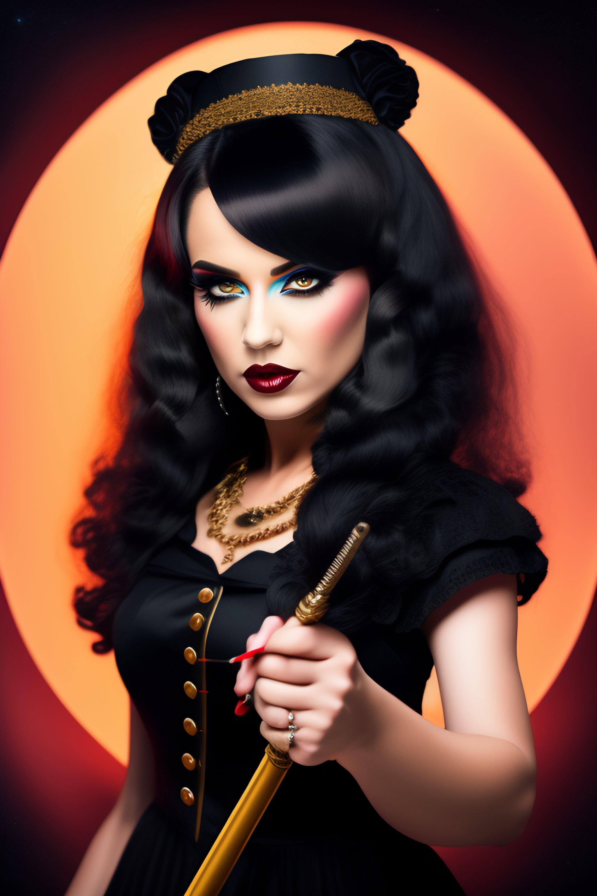 Lexica - Goth girl who is holding a hammer to a pice of paper