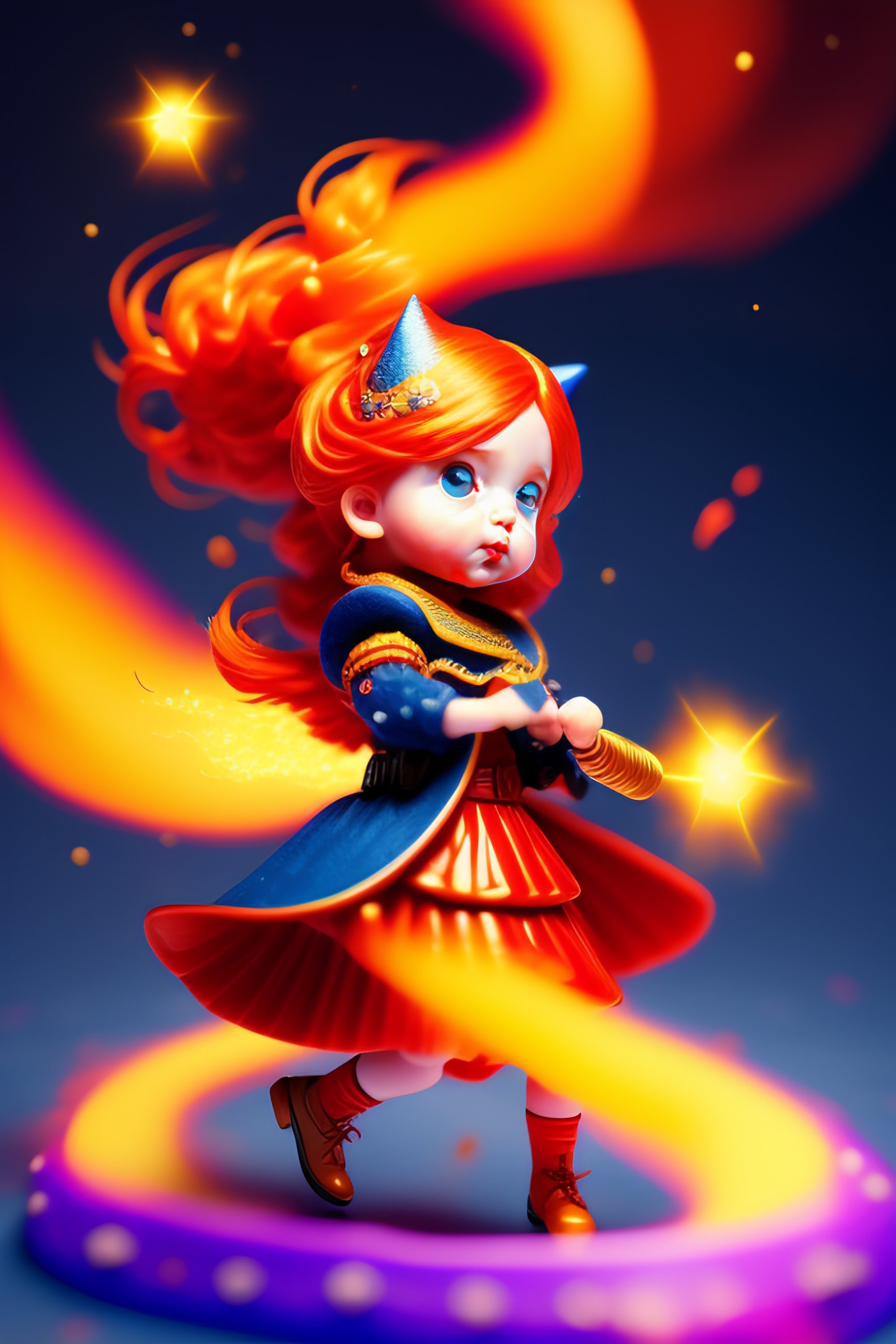 Lexica - Little witch explosion of primary color fighting deamon