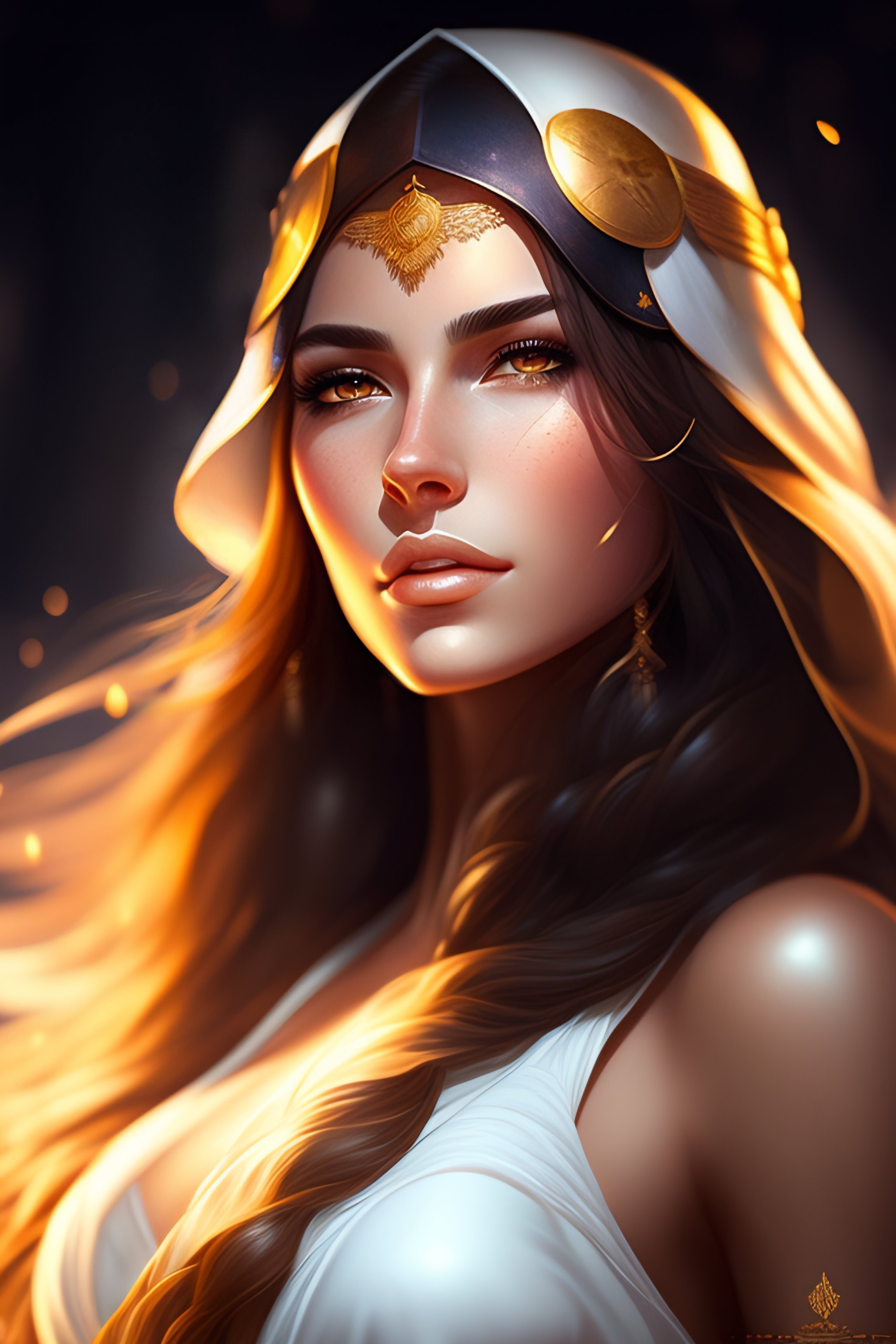 Lexica - Goddess athena, beautiful female, white skin, perfect soft ...