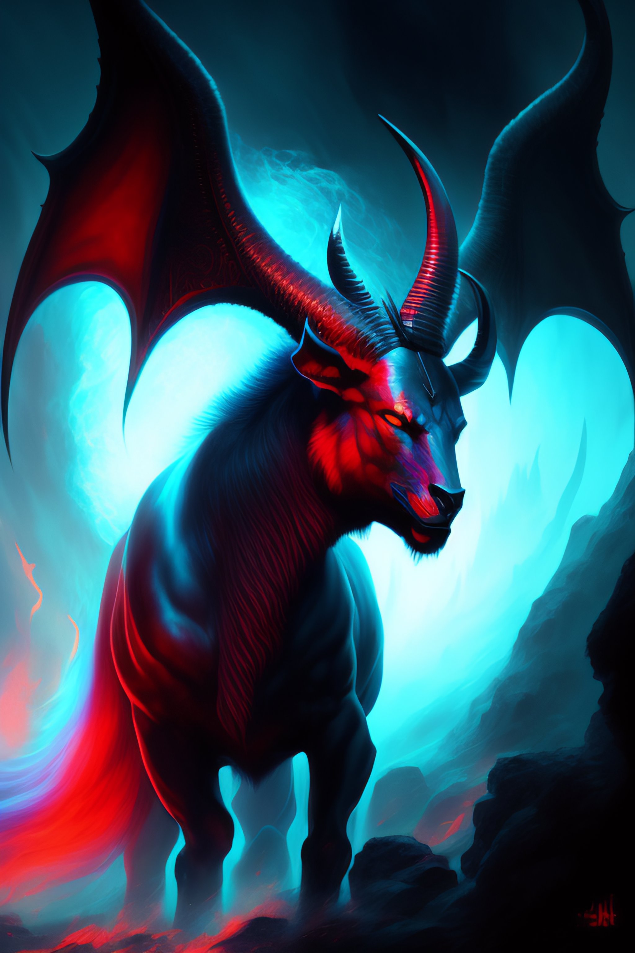 Lexica - Greater demon baal called the great duke red color wings horns ...