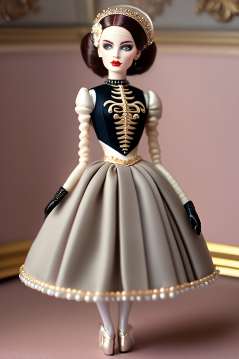 Lexica - 1950;s ballet gothic barbie wearing a skeleton bodice ,elegant ...