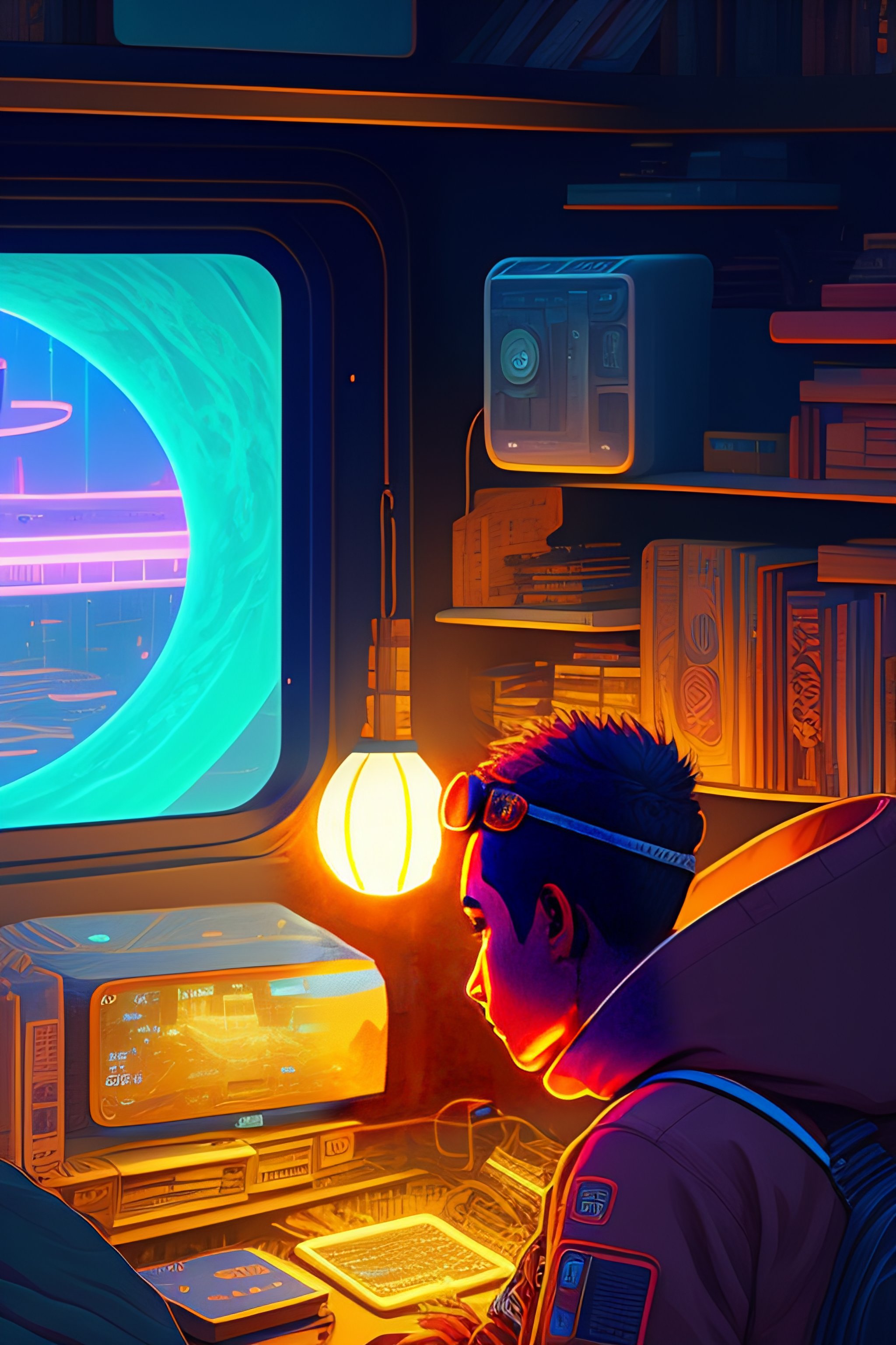 Lexica - Stunningly intricate illustration of a cyberpunk explorer ...