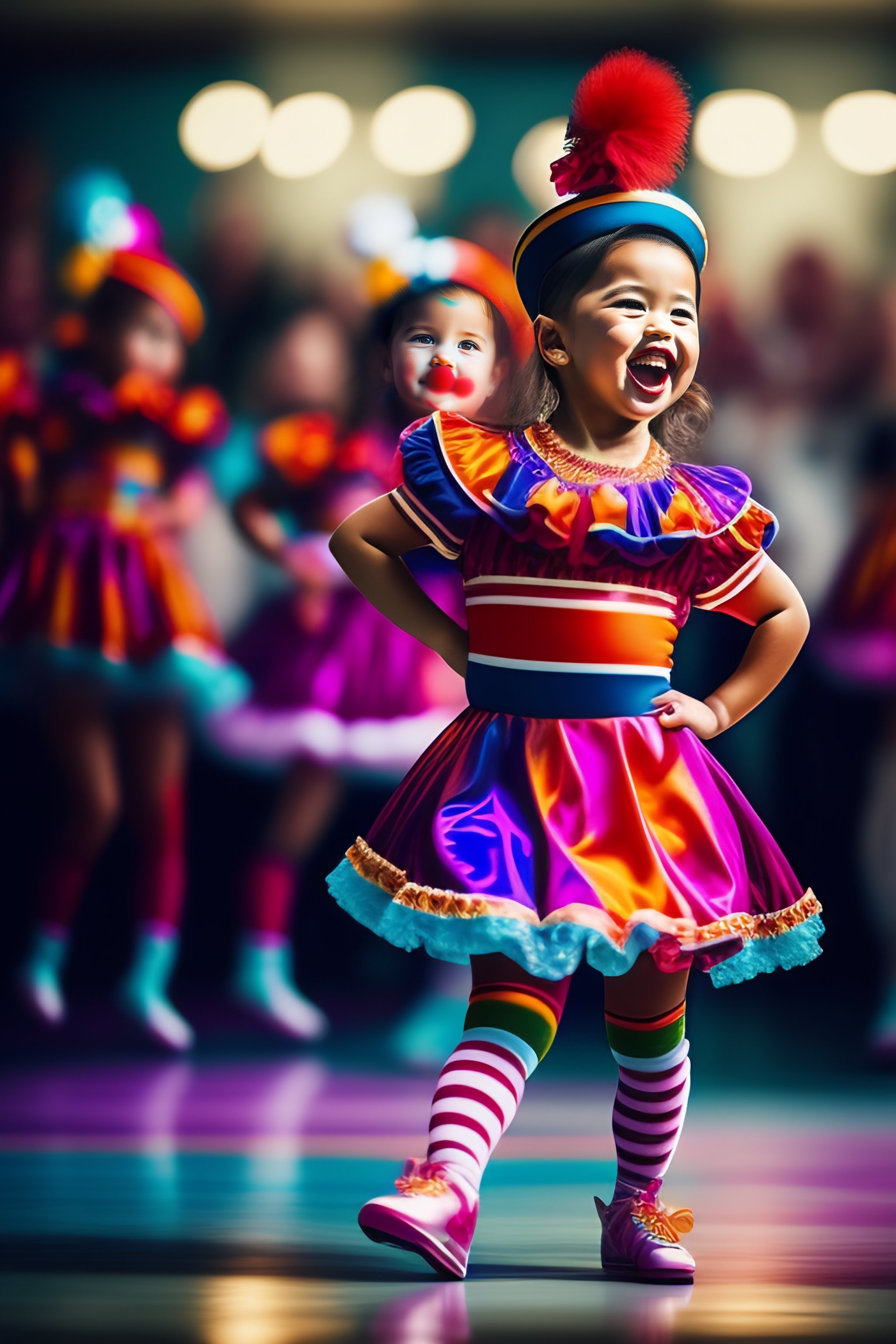 Lexica - Dancing clowns beauty pageant