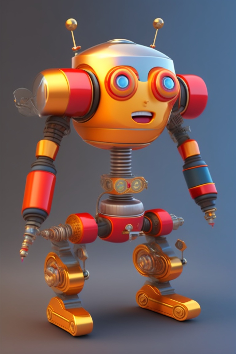 Lexica - A wacky robot made of odds and ends, very mobile with ...