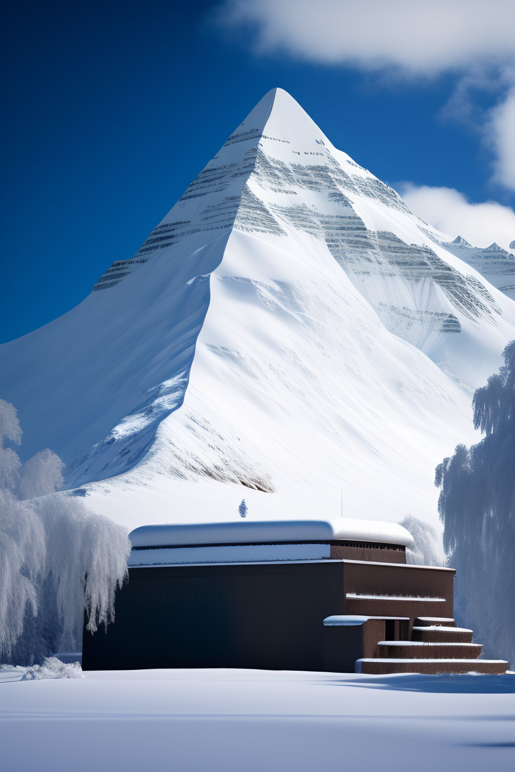 Lexica - Pyramid covered in snow