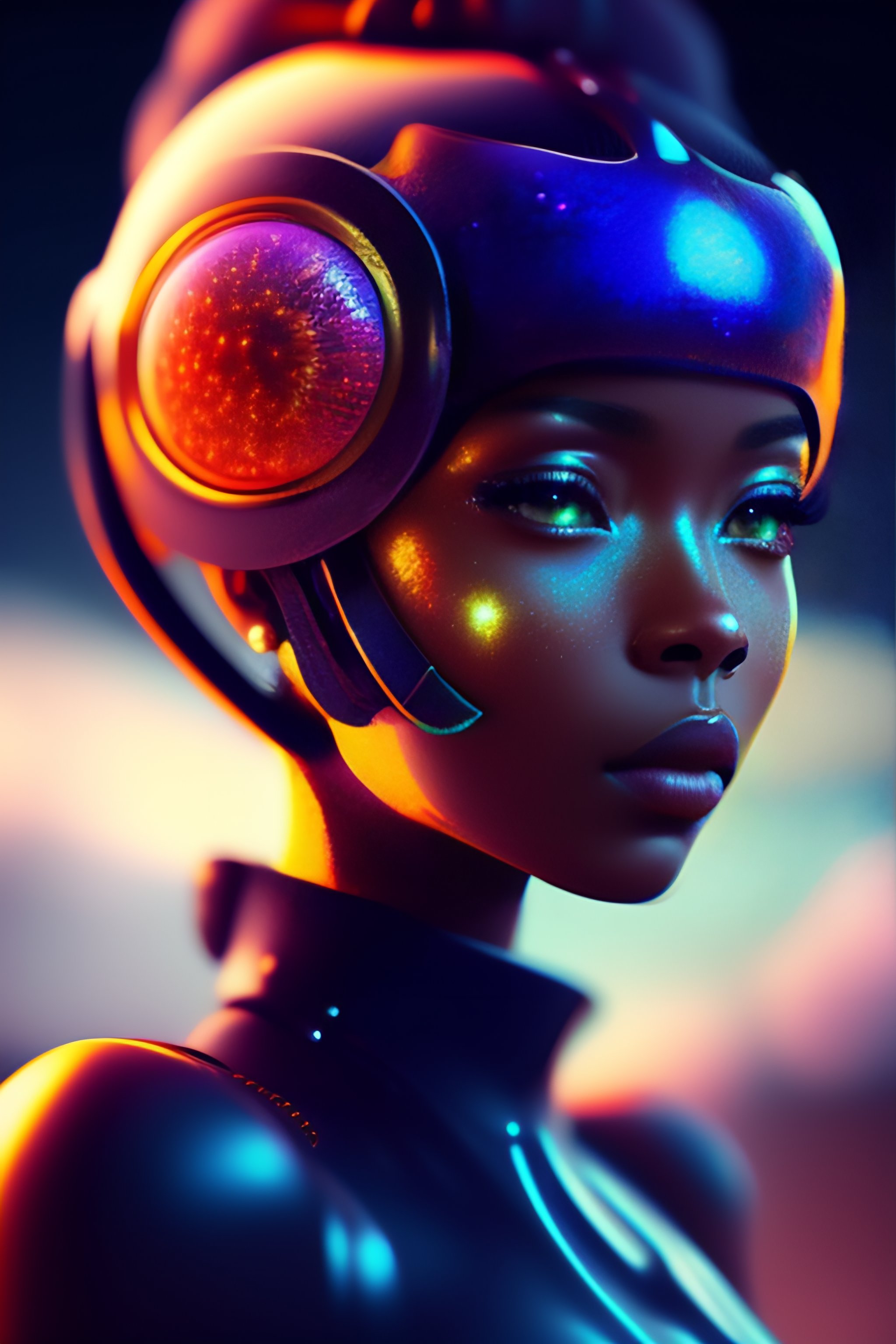 Lexica - Pineal gland, beautiful alien girl, animation, 8k, highly ...
