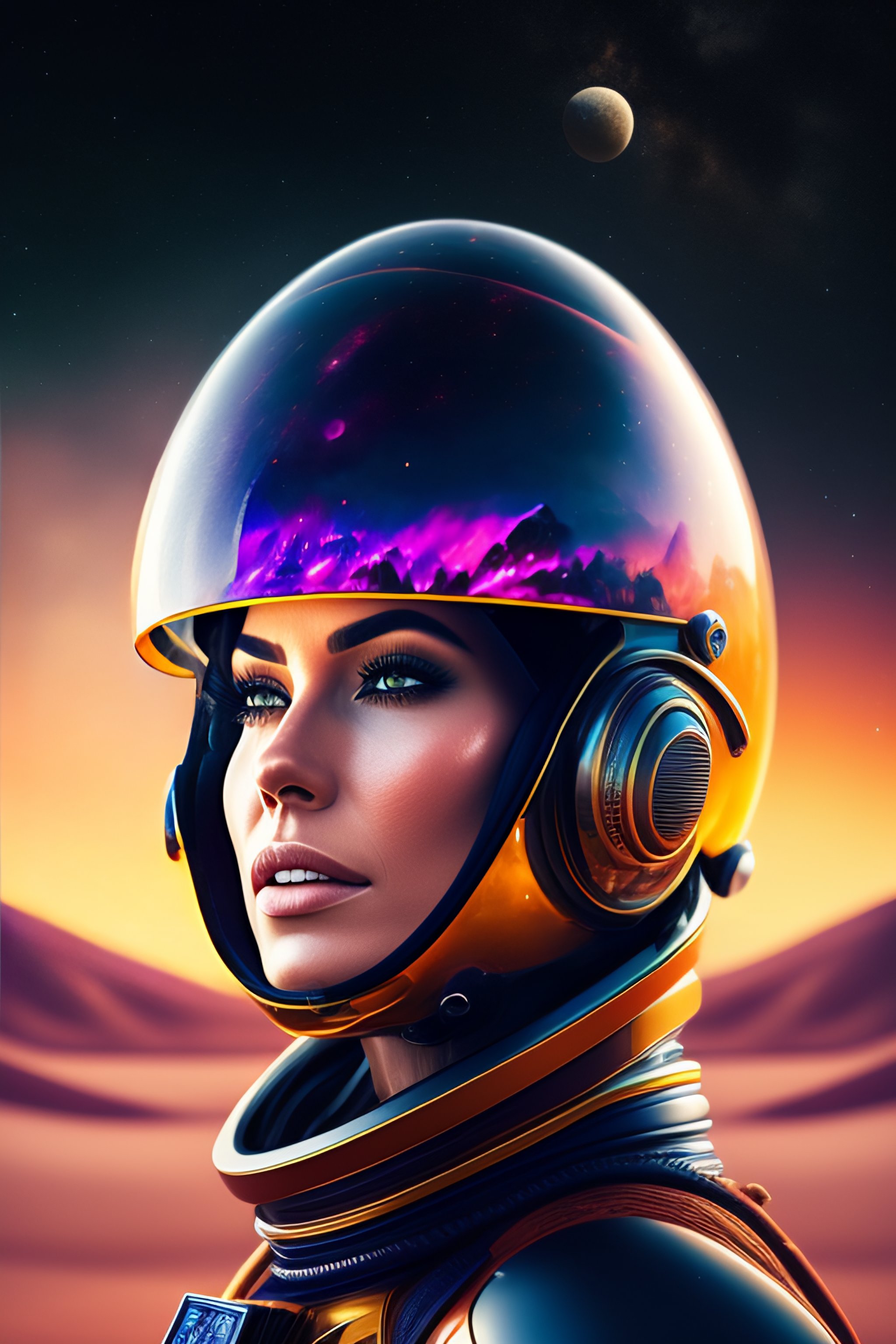Lexica - Portrait of a Space Ranger on alien planet