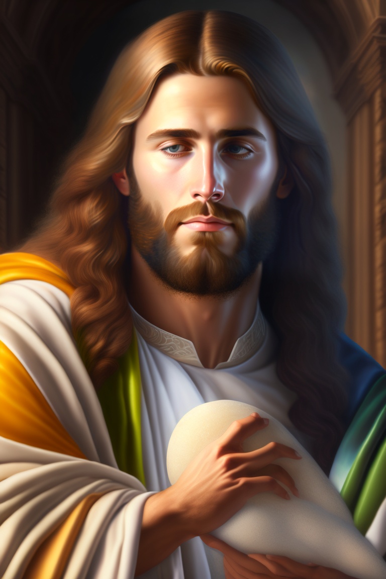 Lexica - Jesus Christ giving hope and light king, jesus rasing a nvidia ...