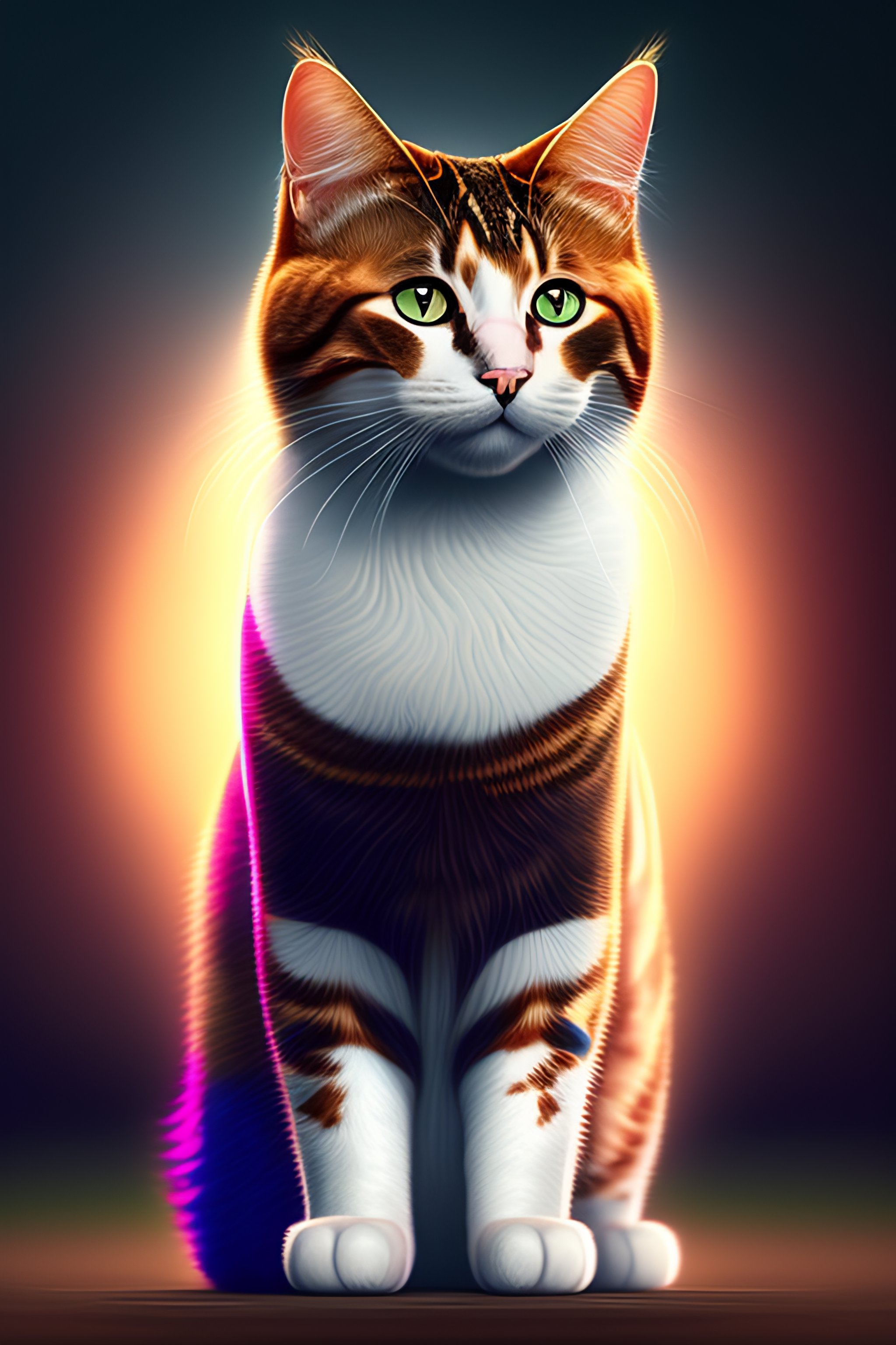 Lexica - A cat with Lionel messi and the world cup