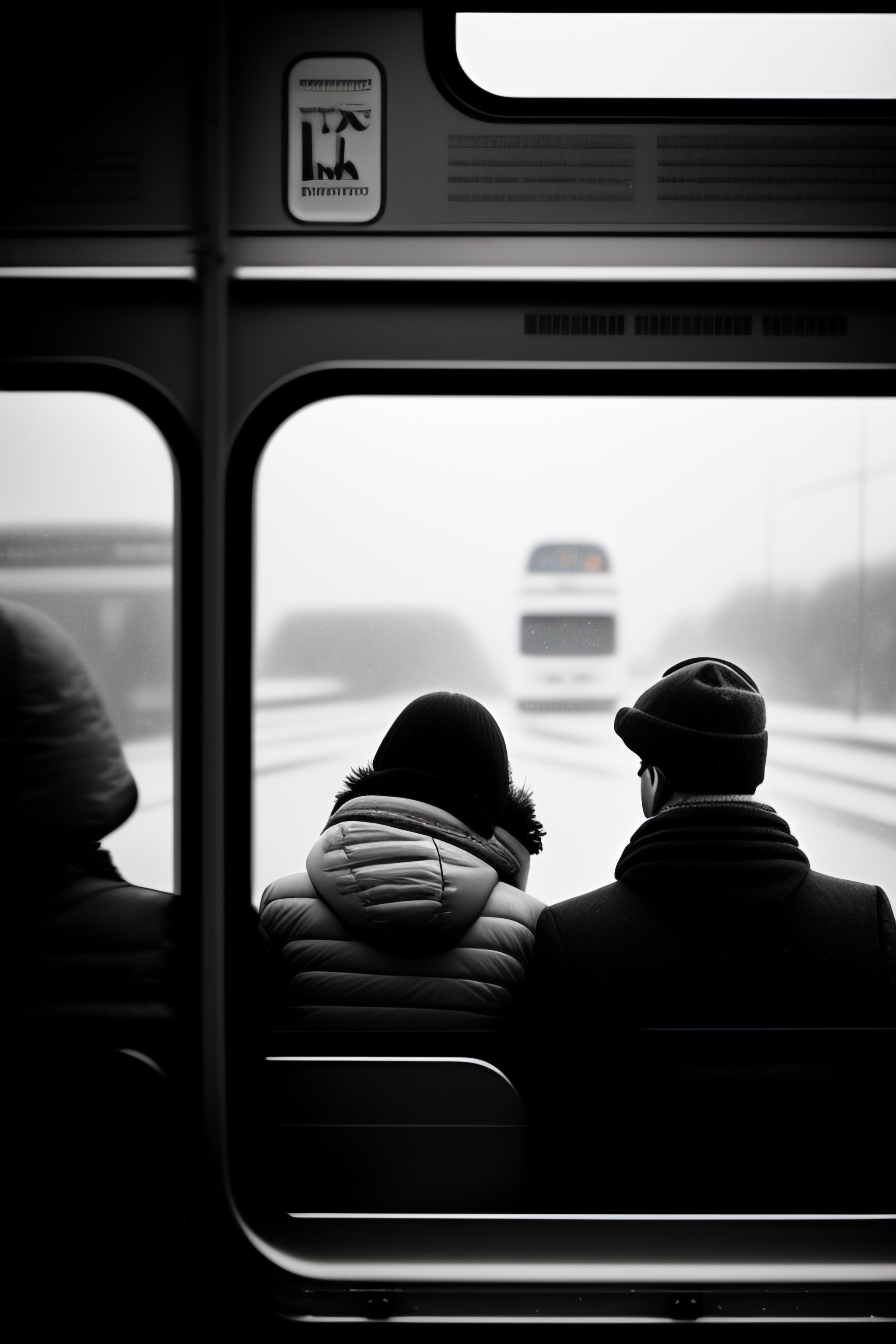Lexica - View of peoples inside a bus , view from inside a dropped bus ...