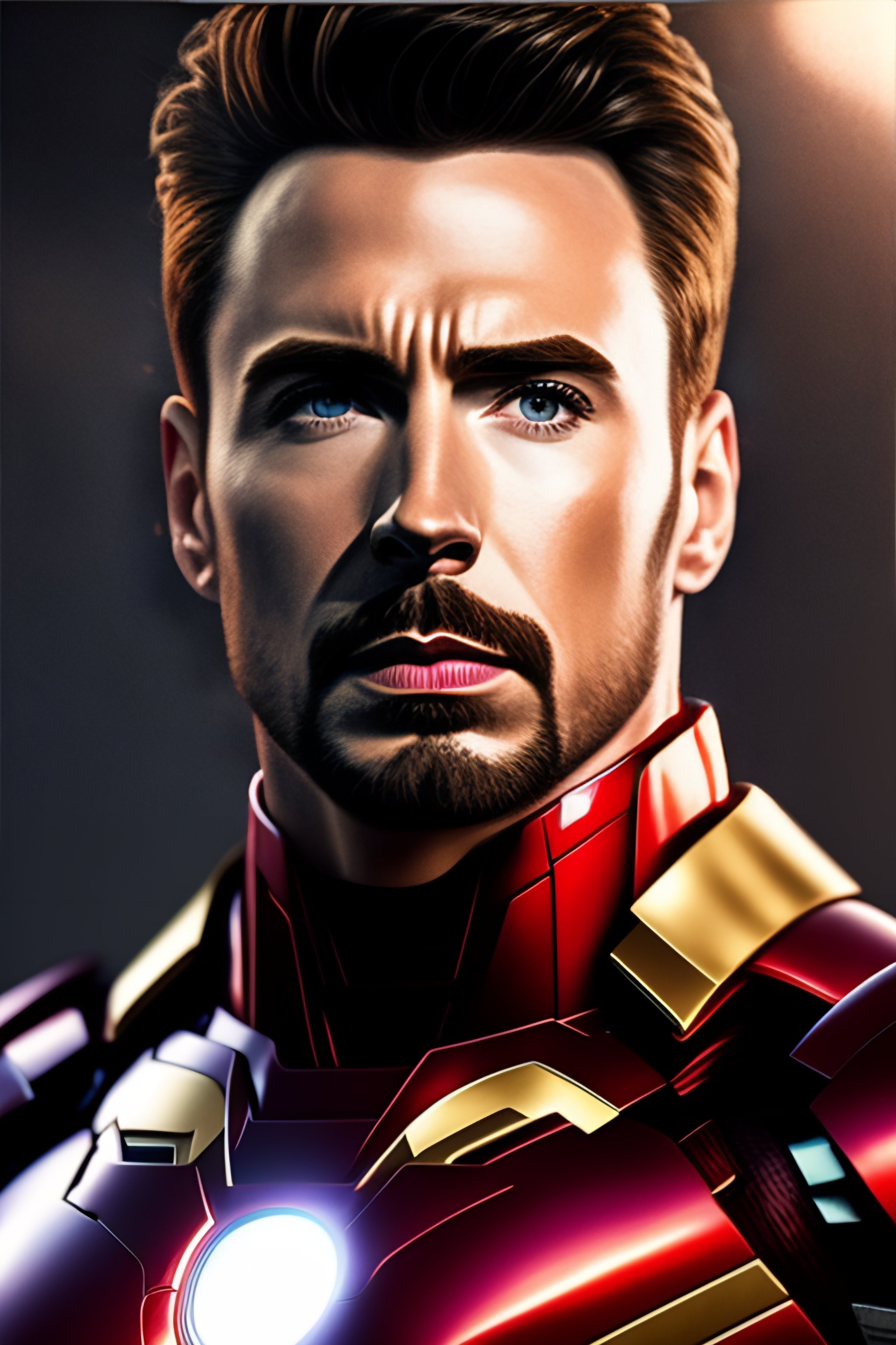 Lexica - Chris Evans as iron man , 4k , detailed