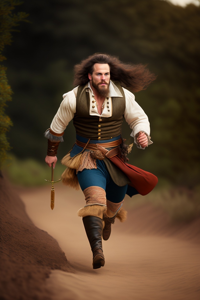 Lexica - 17th century dirt covered pirate running with an embroidered ...