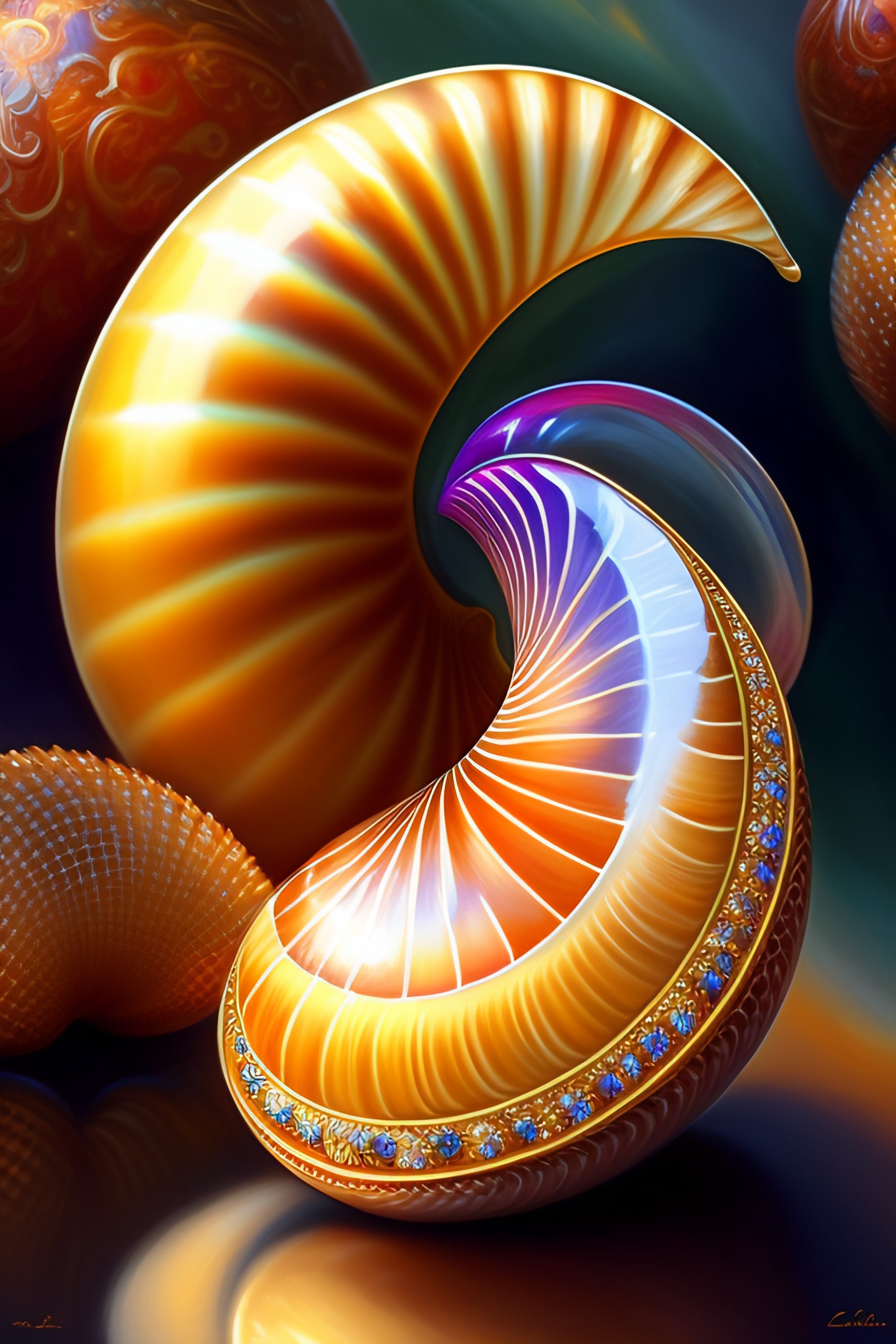 Lexica - Beautiful alchemy seashell. By Konstantin Razumov, highly ...