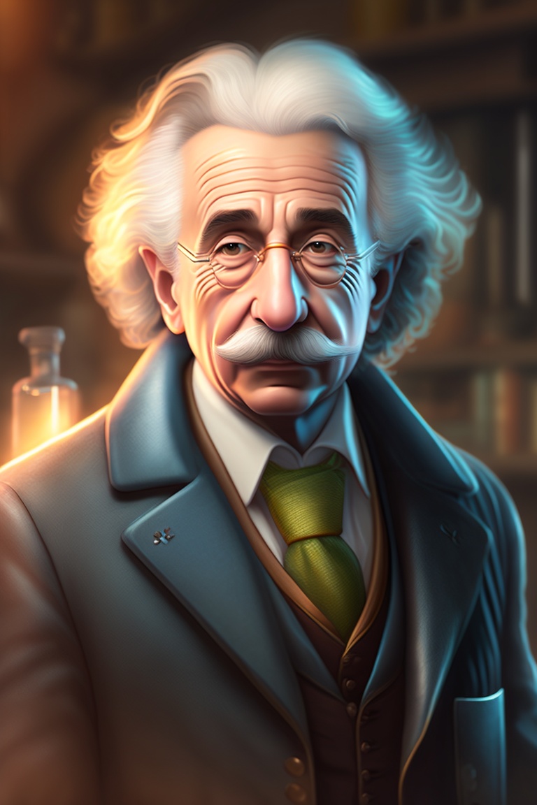 Lexica - Albert Einstein, looking at camera, super realistic, high ...