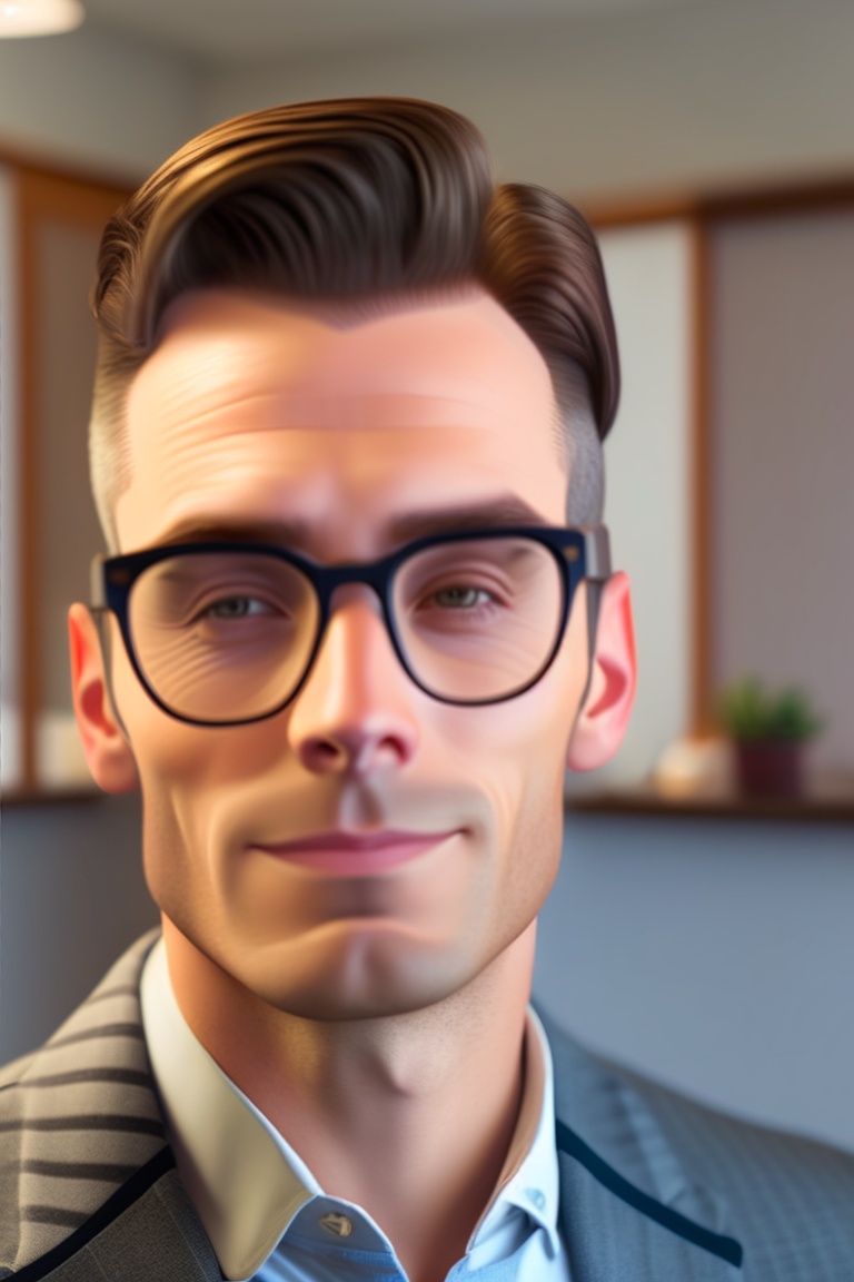 Lexica - An English teacher, man with a calm face with no smile ...