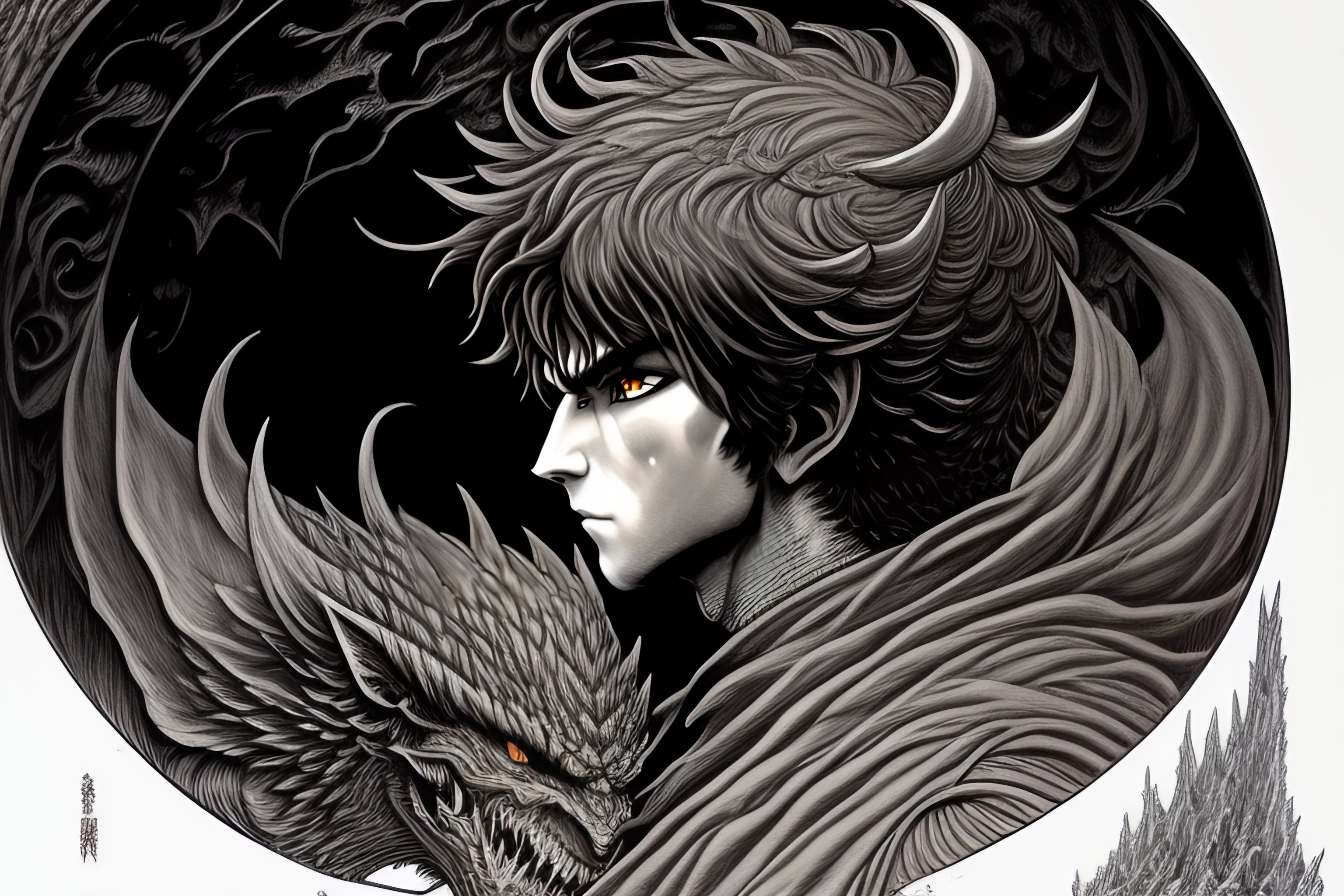 Lexica - Kentaru miura drawning of a demons hell,