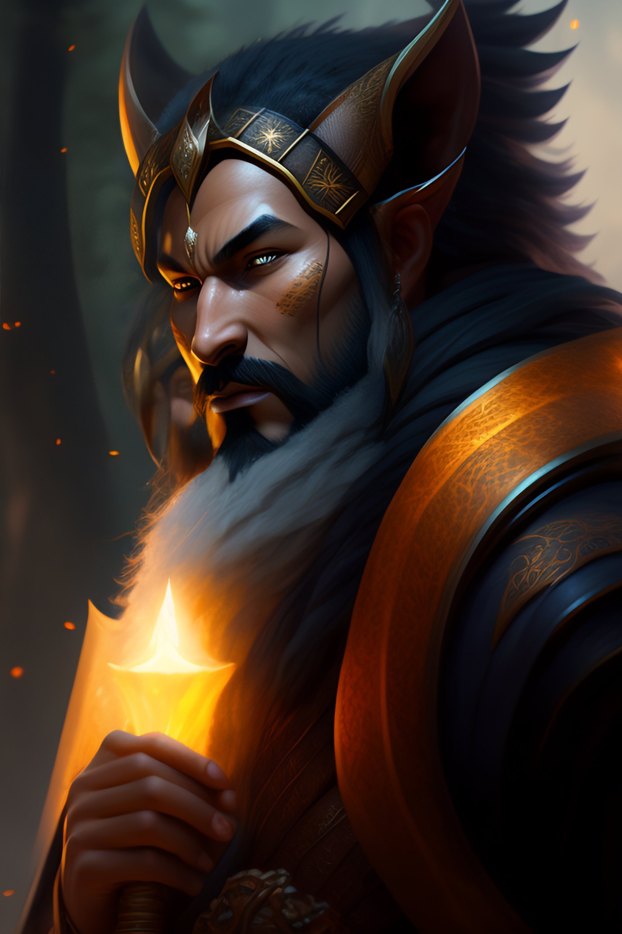 Lexica - Druid, tiger, samurai, by justin gerard and greg rutkowski ...