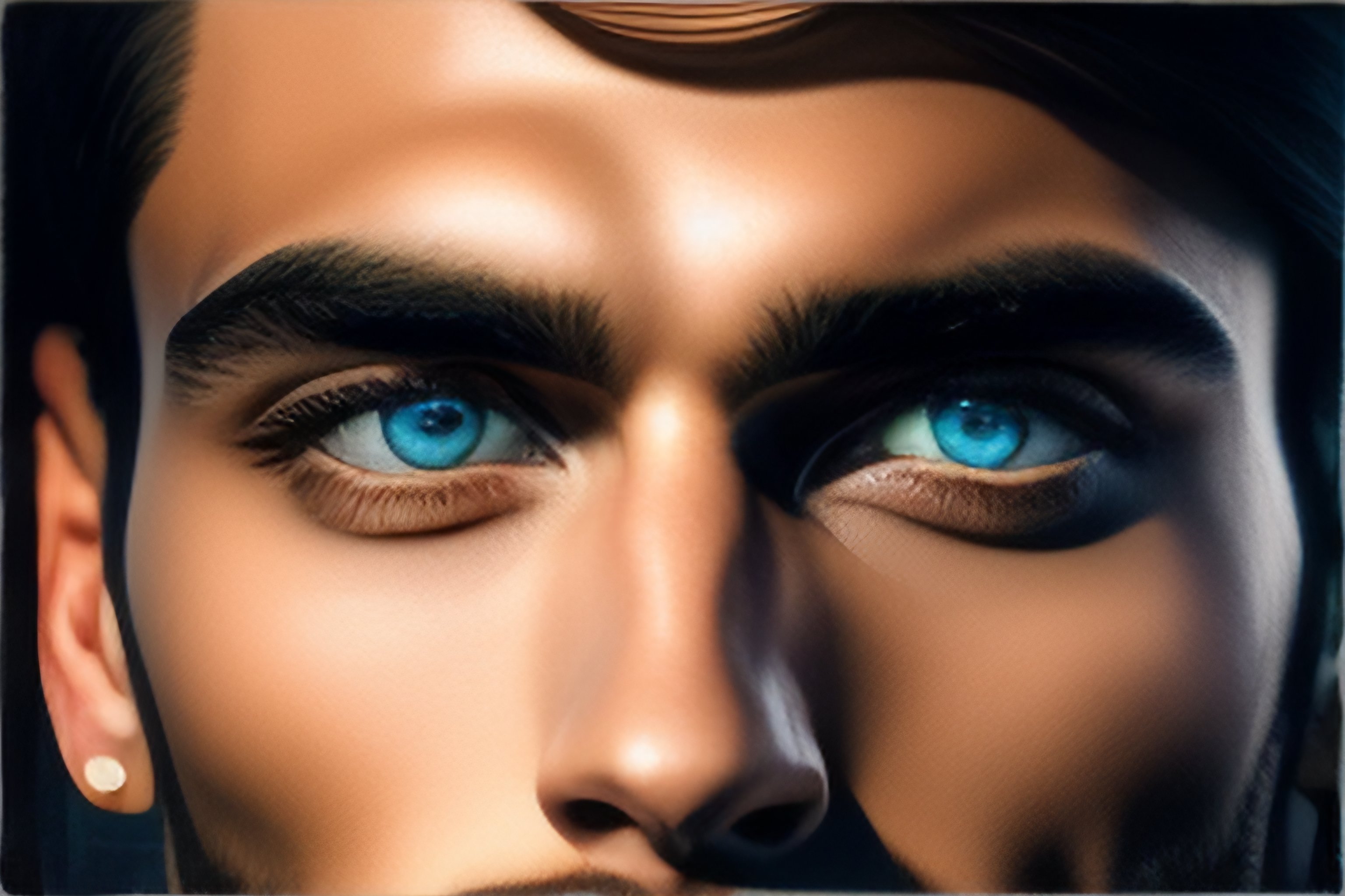 Lexica - Ultra realistic photo; beautiful man, beautiful eyes, with a ...