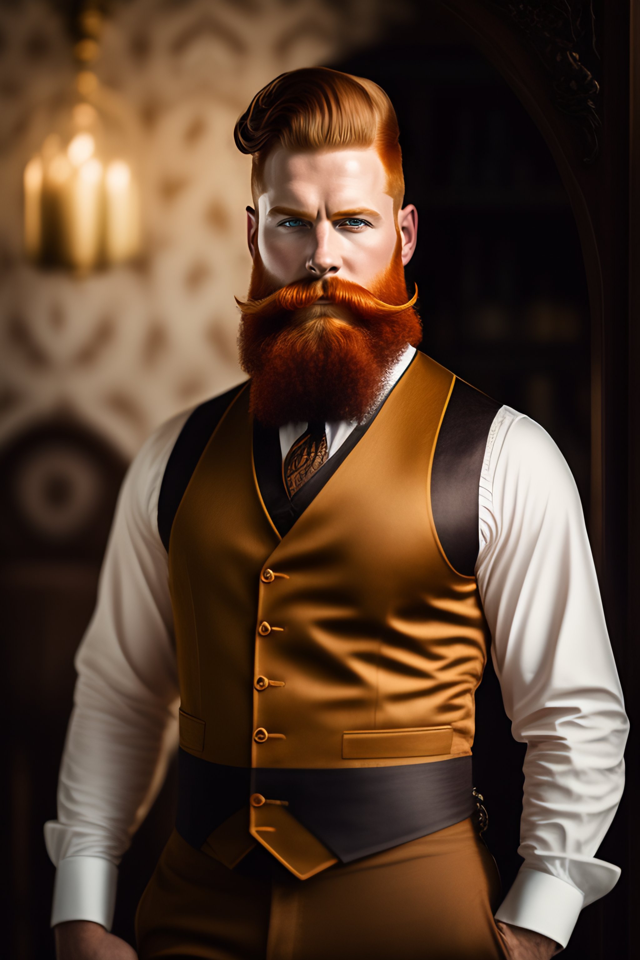 Lexica - Lovecraftian portrait of a 1920s captain with full beard ...