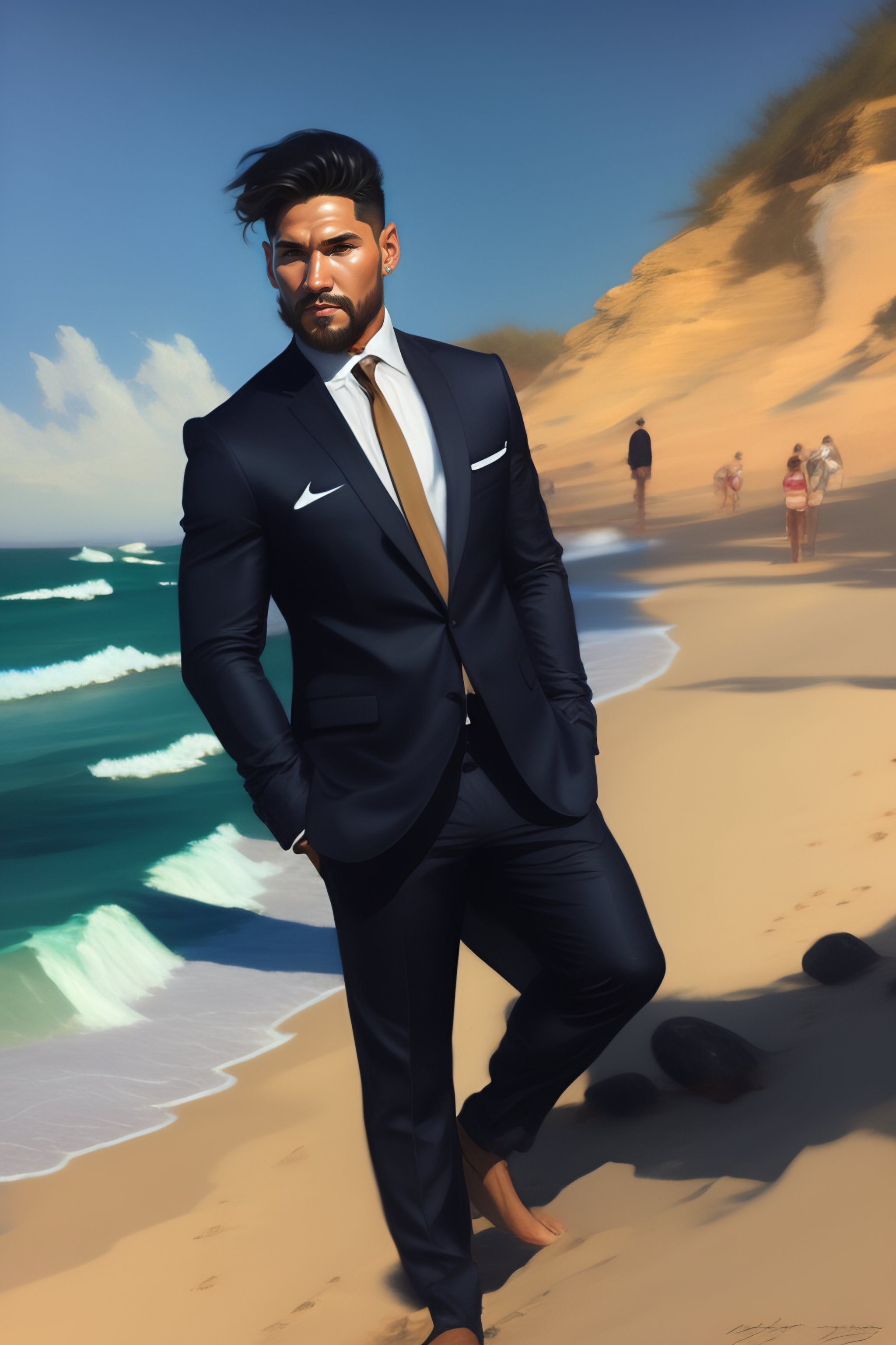 Lexica - Greg manchess painting of a sensitive, strong leonel Messi ...