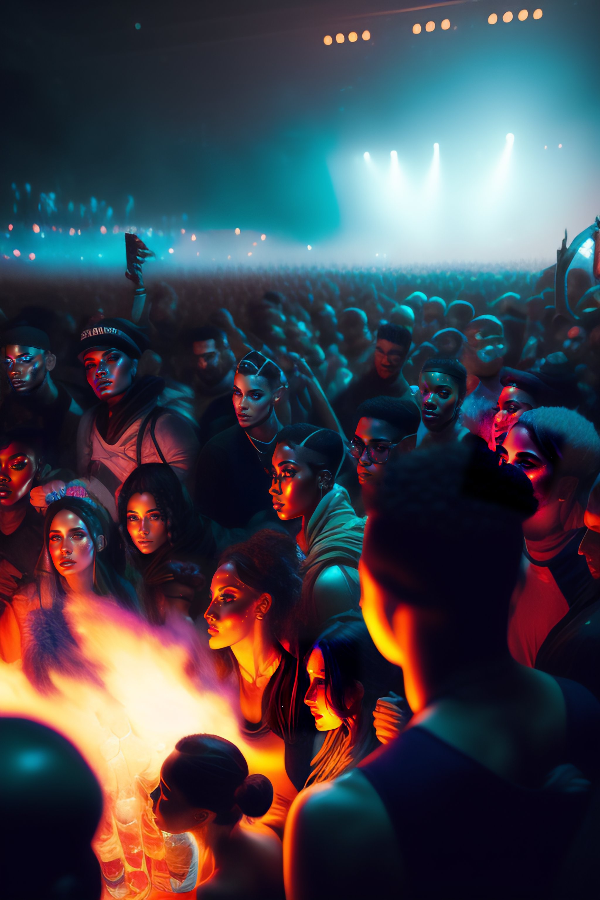 Lexica - Scene from a rave in Johannesburg, beautiful, highly detailed ...