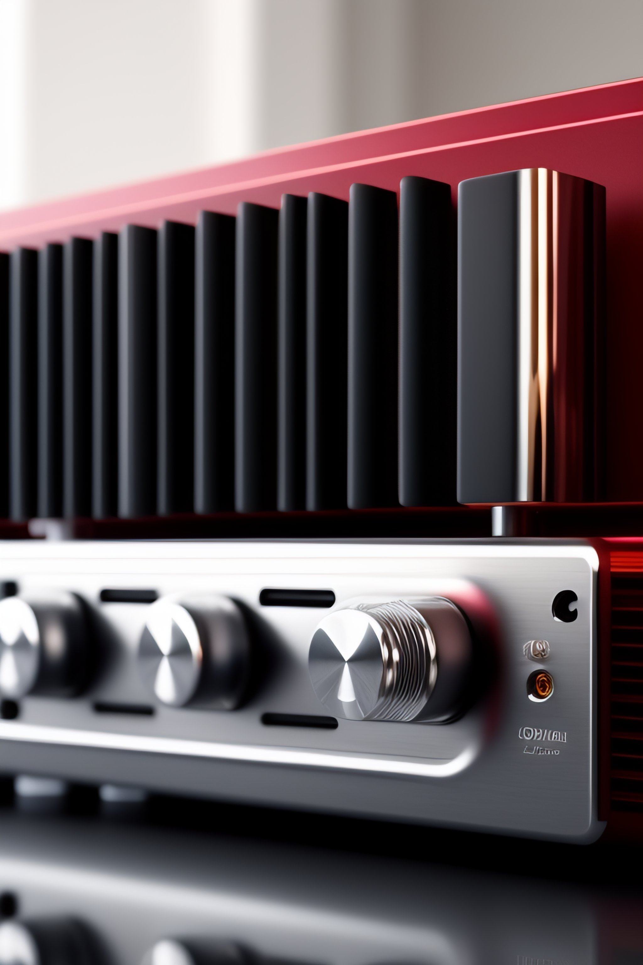 Lexica - A photo of a power amplifier made by Exi Audio, big, silver ...