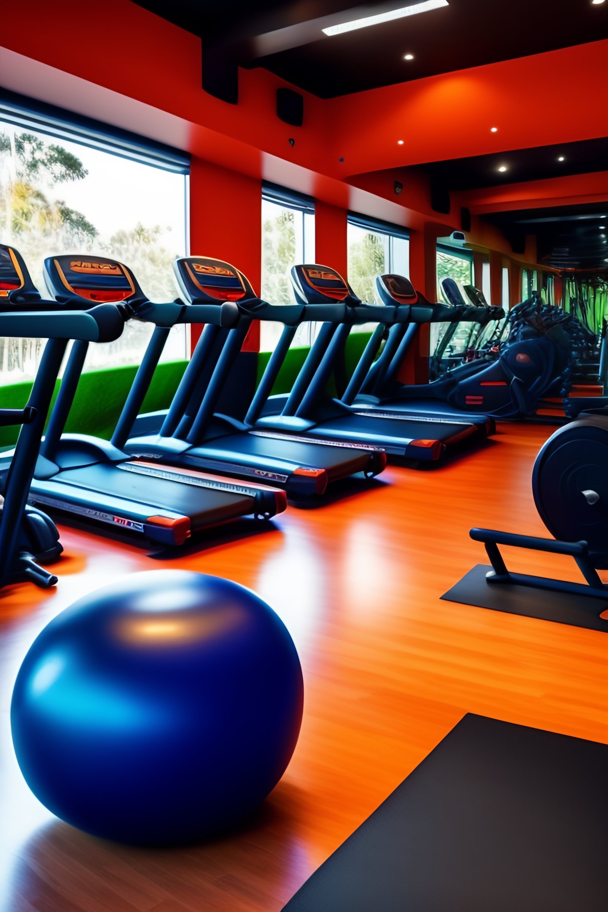 Lexica - Tigre entrenando gym