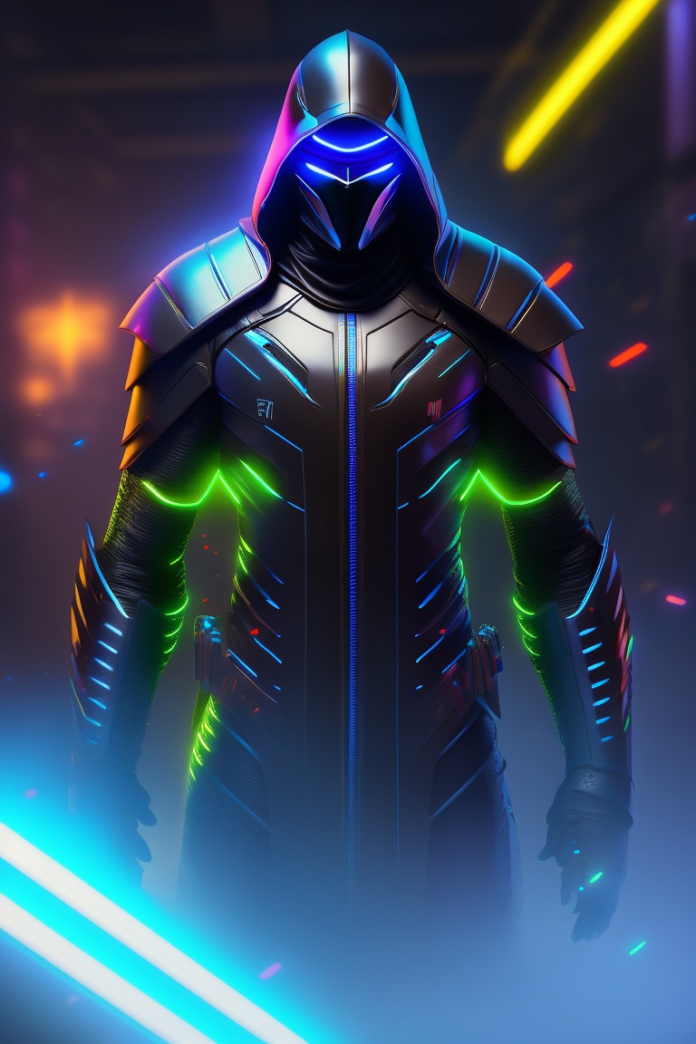 Lexica - Front full body sentry in anonymous mask, headdress black ...