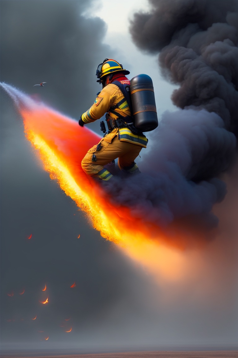 Lexica - Fireman, flying