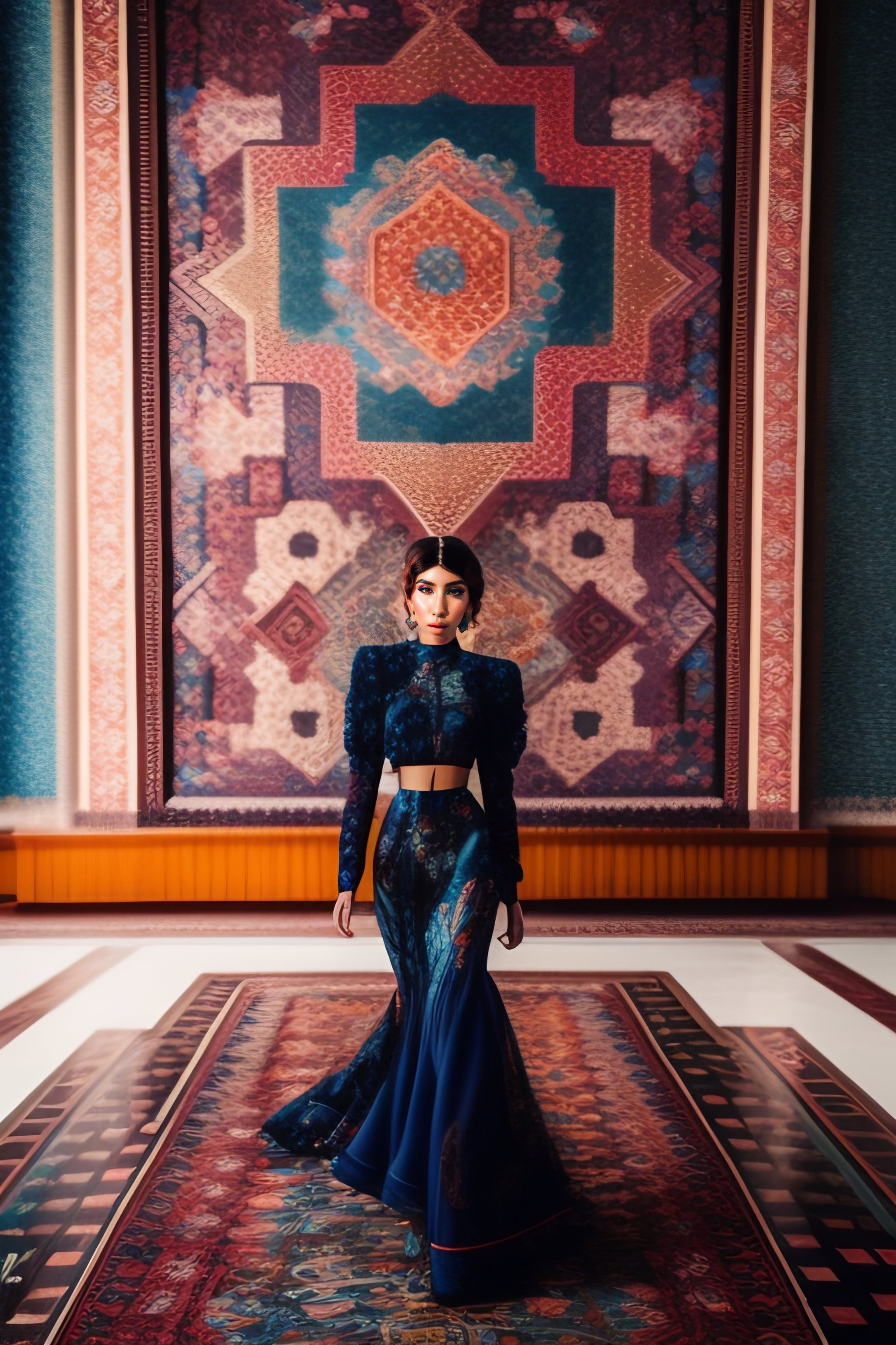 Lexica - Persian pop art , fashion style, urban art , Persian Carpet ...