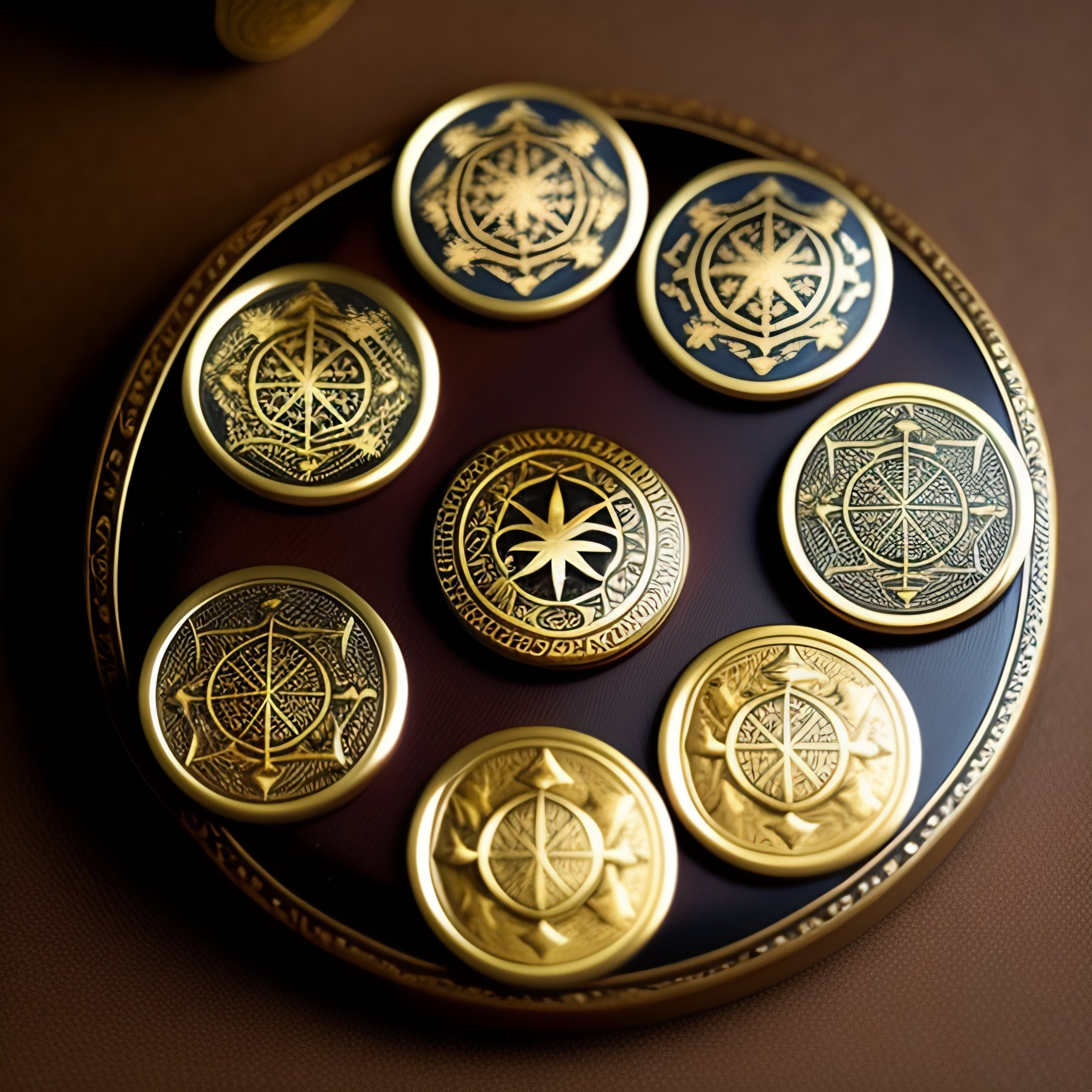 Lexica - Pentacles coins tarot Arcane Divination Esoteric Realistic ...