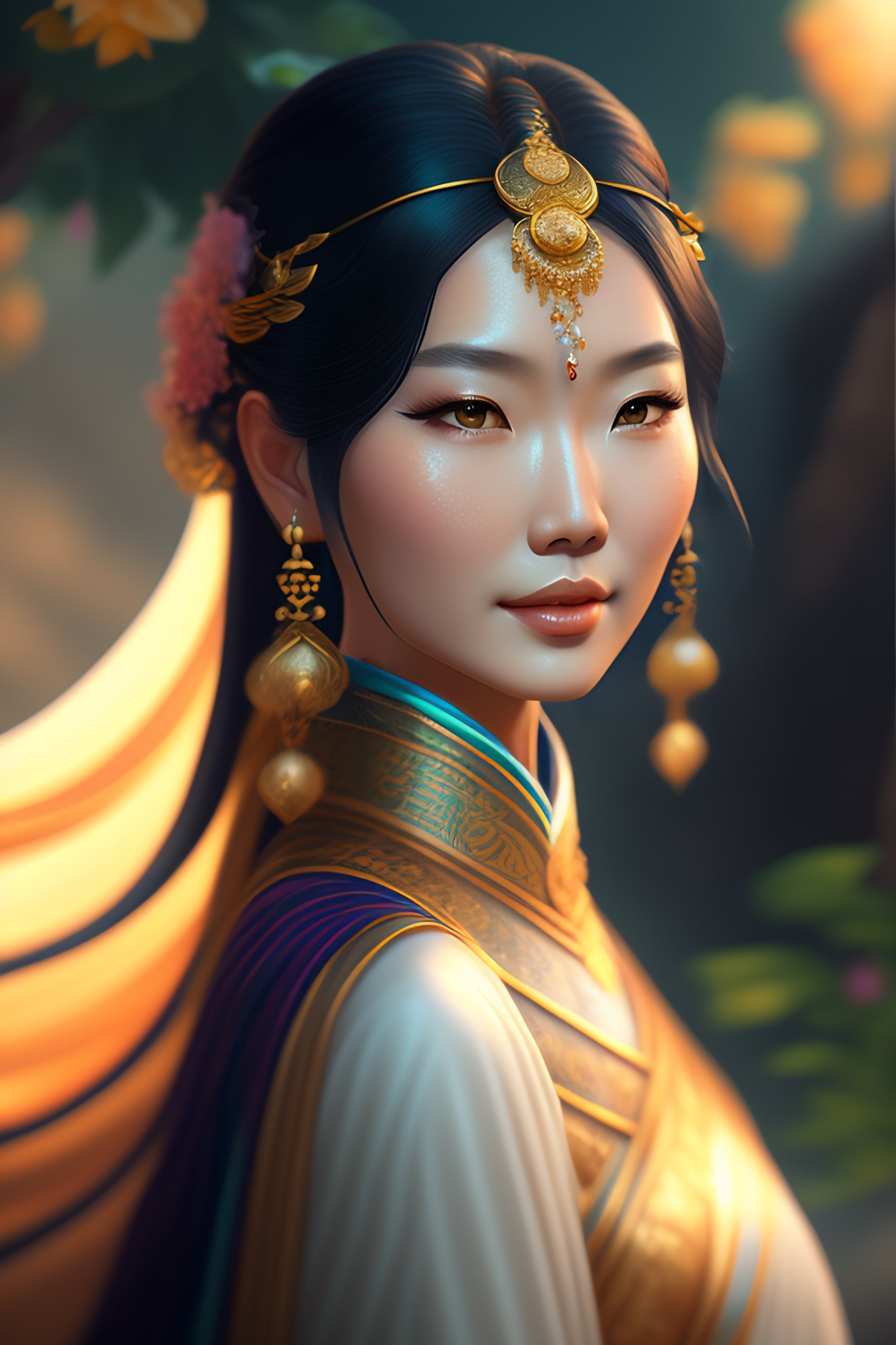 Lexica - Charming fashion elegant taiwan goddness of water, flowing ...