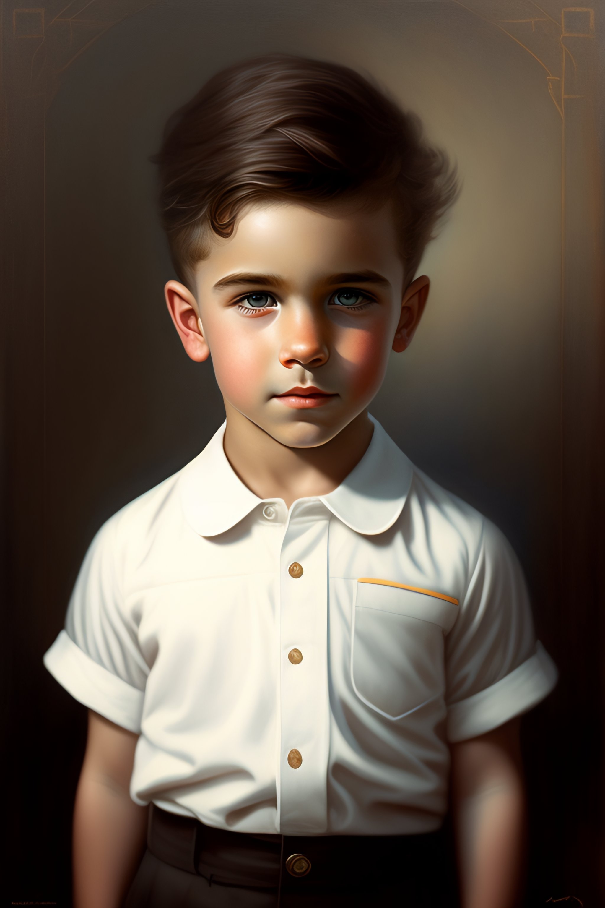 Lexica - Portrait of a handsome young boy, by tom bagshaw and manuel ...