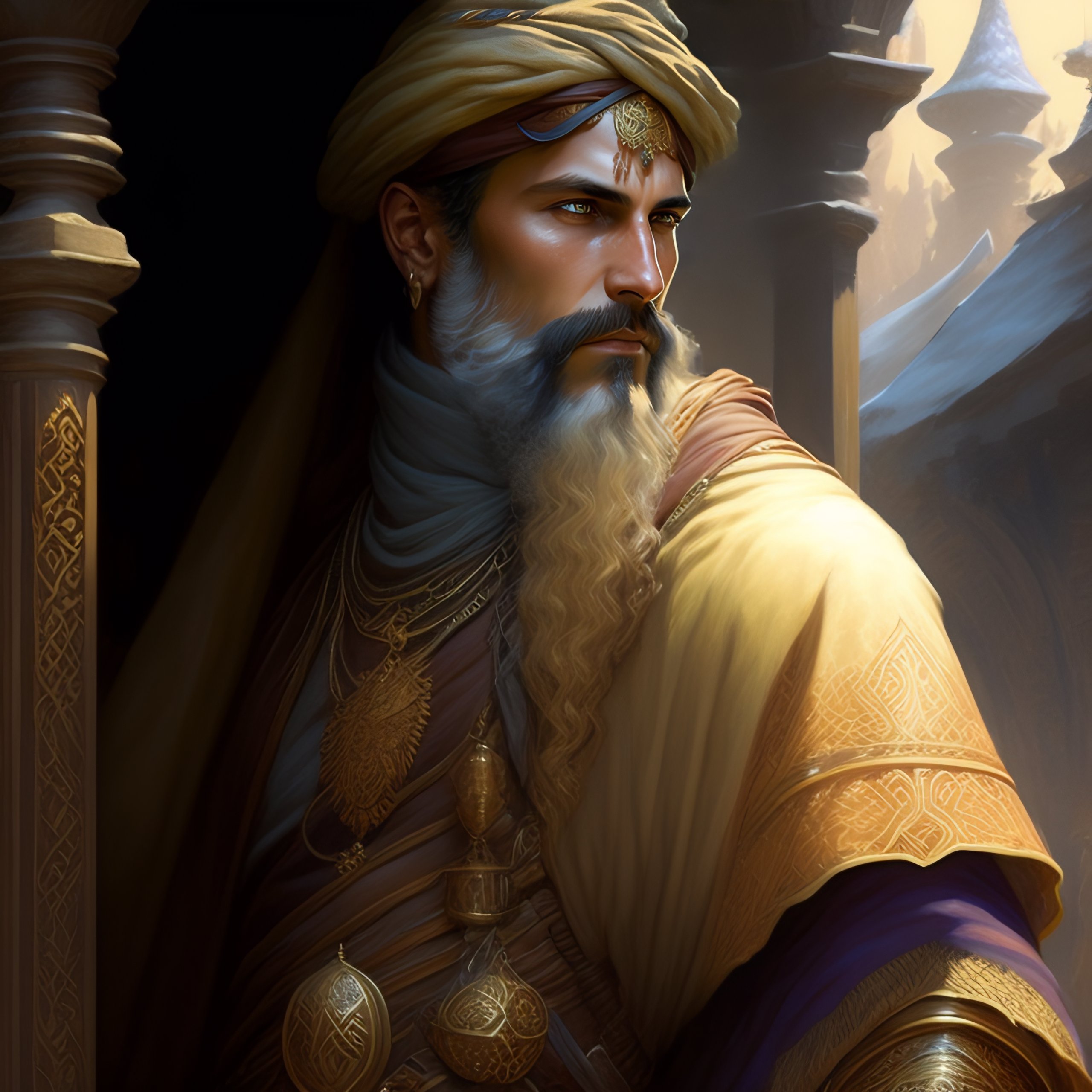 Lexica - Medieval merchant, concept art, intricate details, highly ...