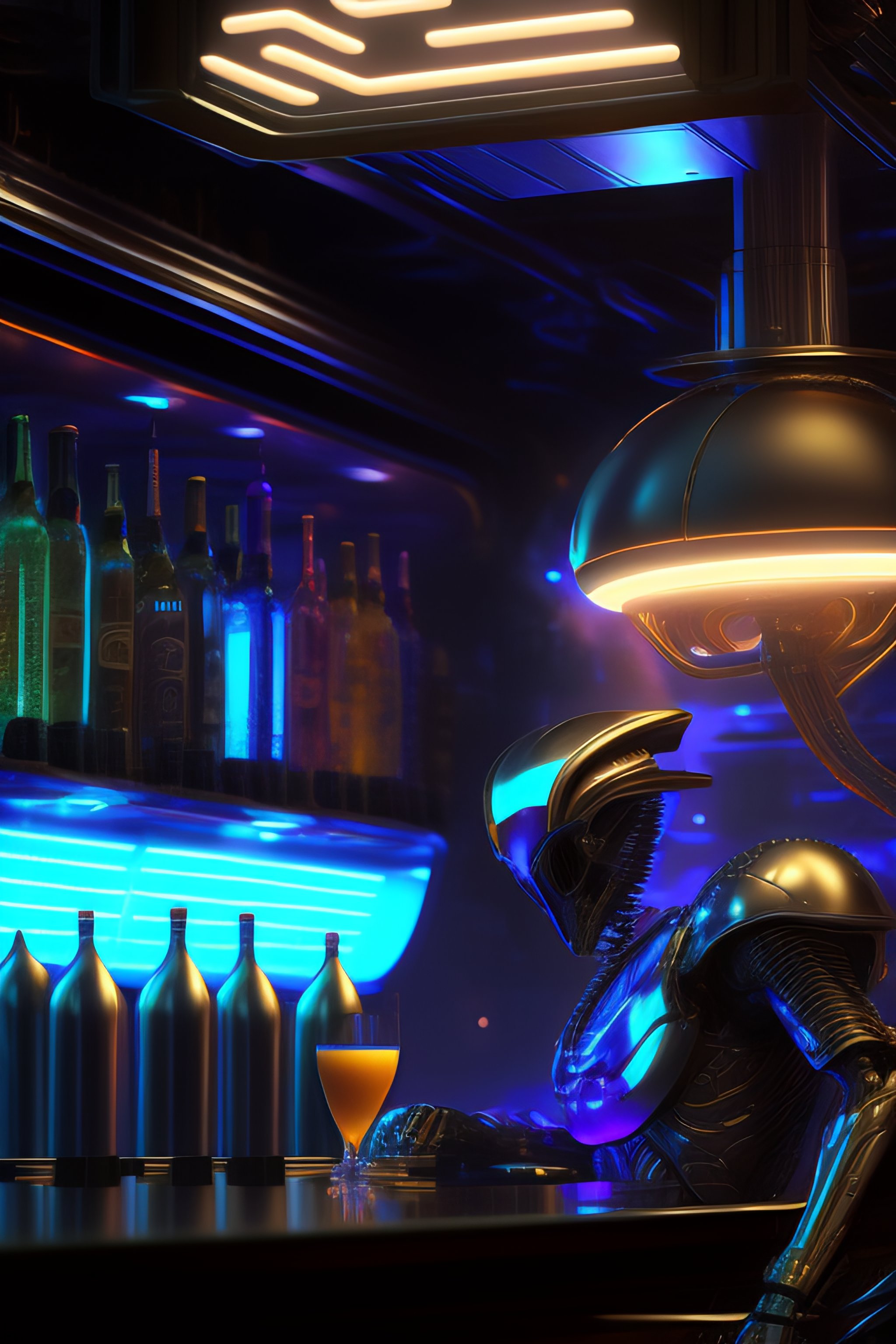 Lexica - Alien and skulls biomechanical drinking elixir futuristic ...