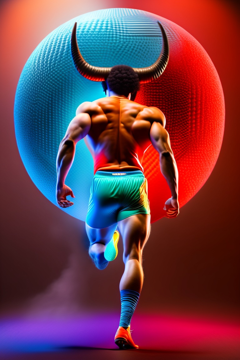 Lexica - A Minotaur inside a labyrinth, human body, 2 legs, hands. Pele ...