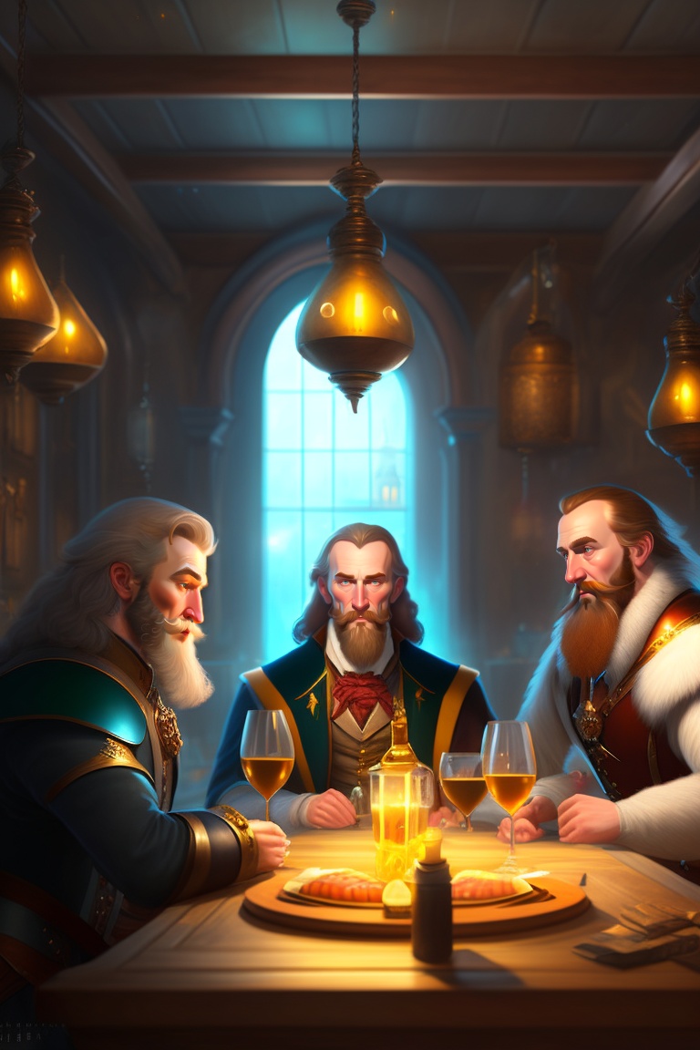 Lexica - Tyco Brahe, Copernicus , Galileo and Newton in a tavern with ...