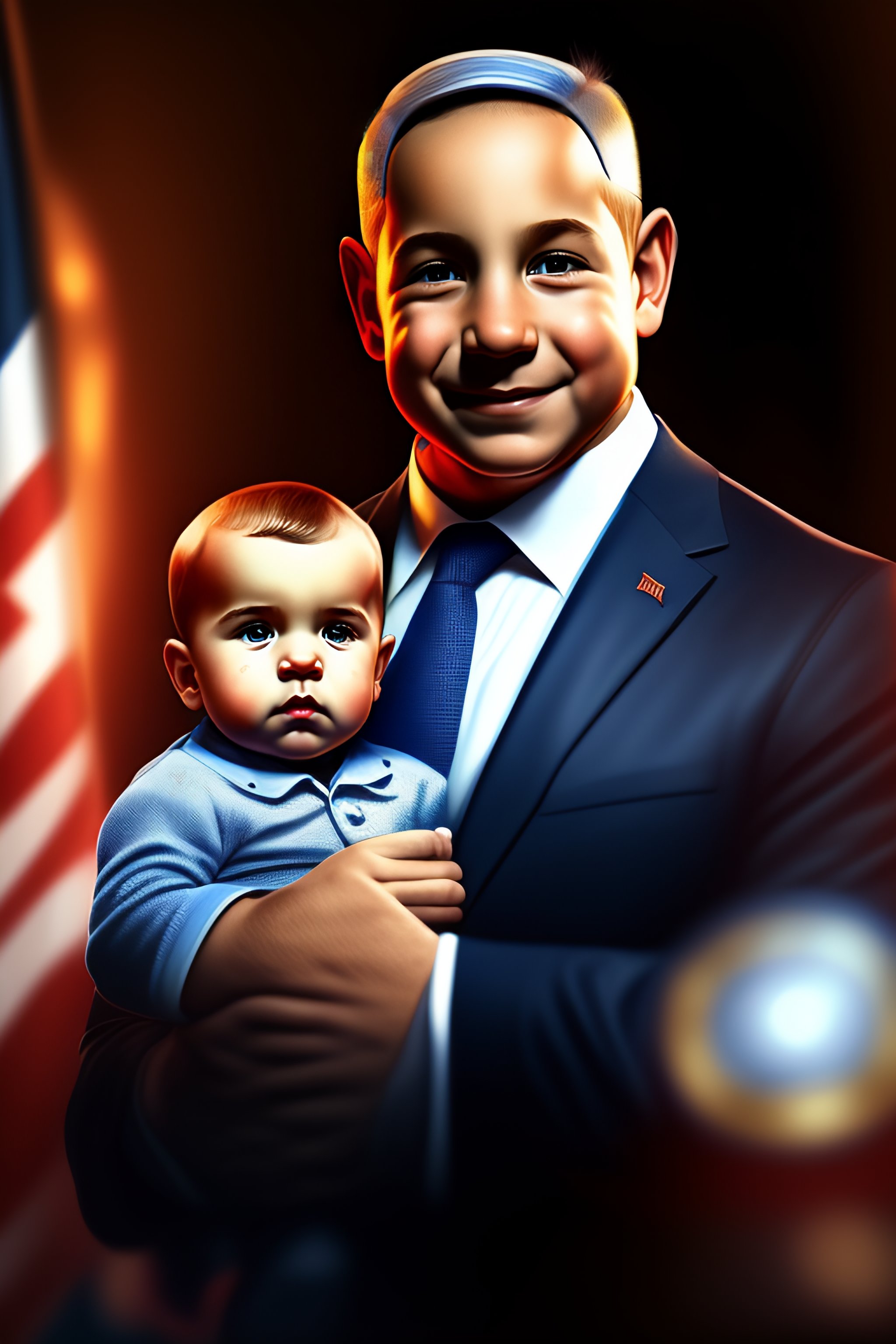 Lexica - Baby Benjamin Netanyahu okay alarm,, render, rembrandt ...