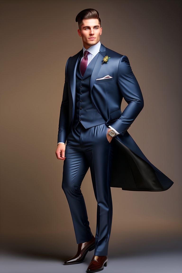 Lexica - A man of medium size, dressed elegantly