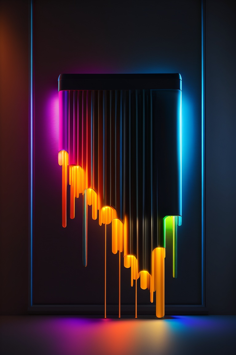 Lexica - Drips, neon ambient light