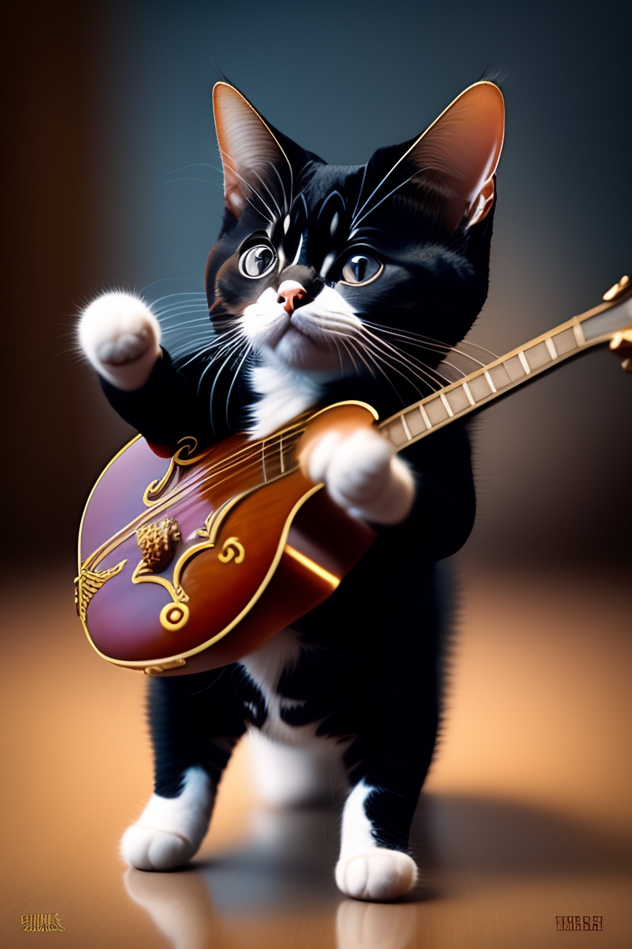 Lexica - A mariachi cat in T pose