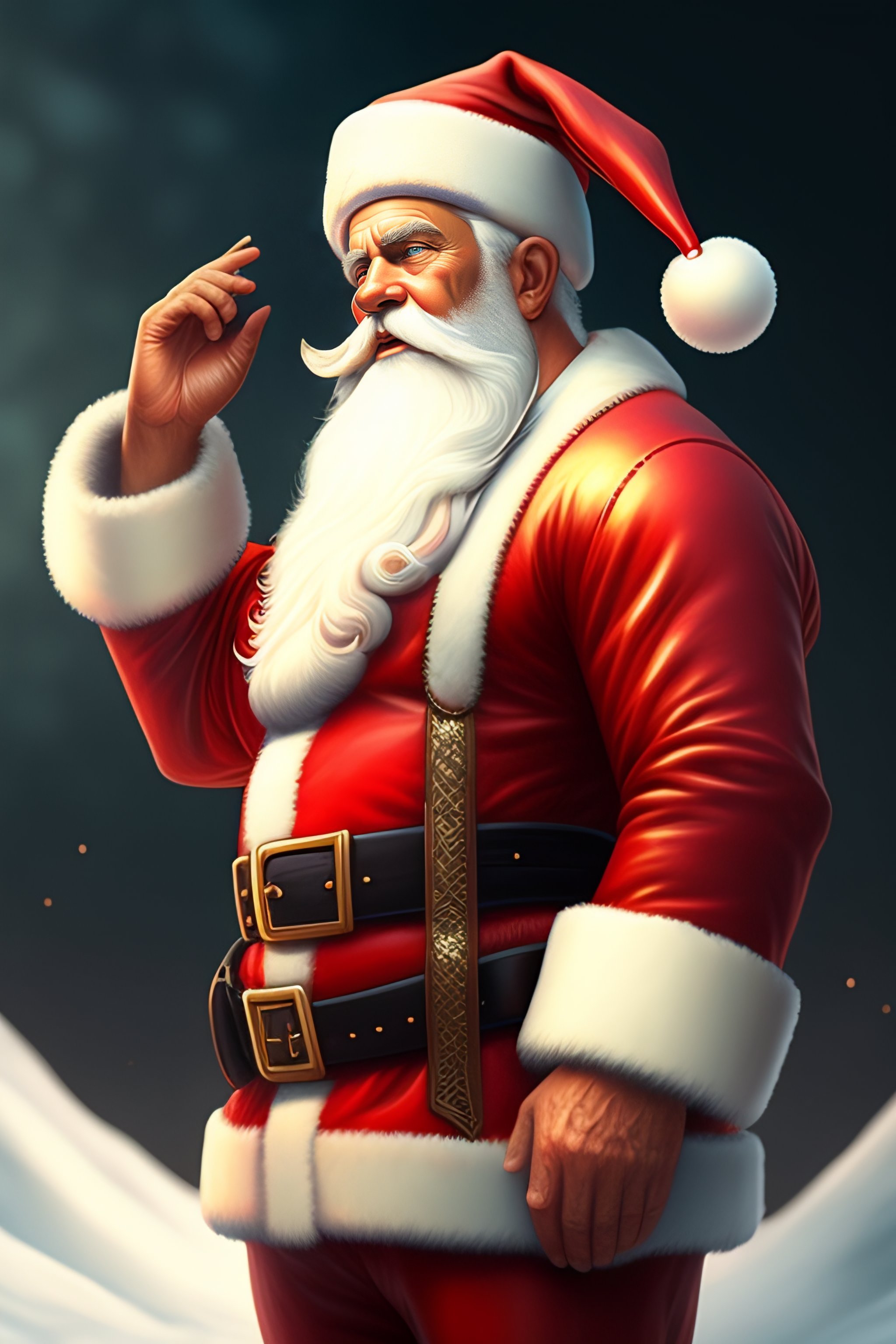 Lexica - Santa claus that fell out of his car, intricate, elegant ...