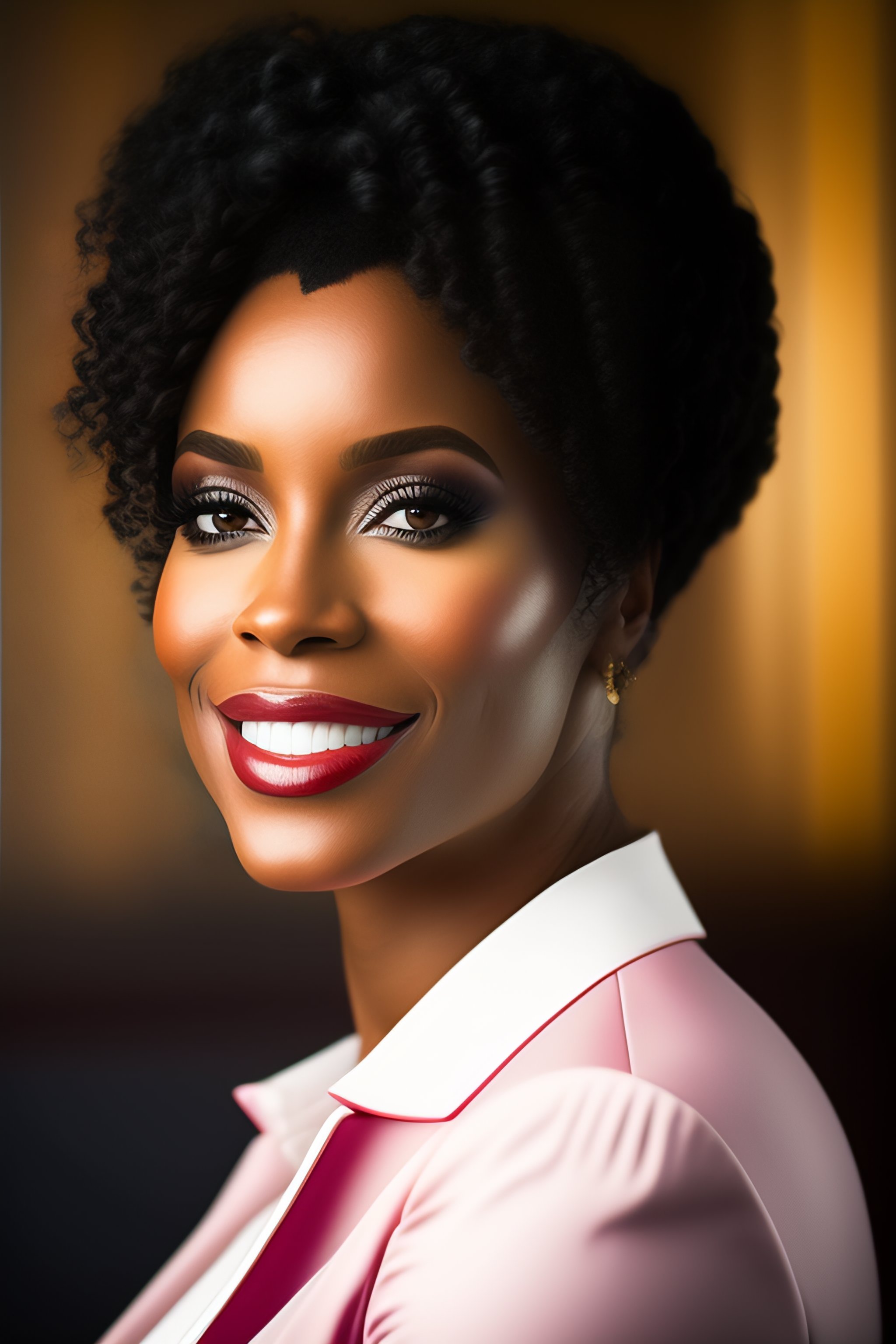 Lexica - Portrait of a black female real estate