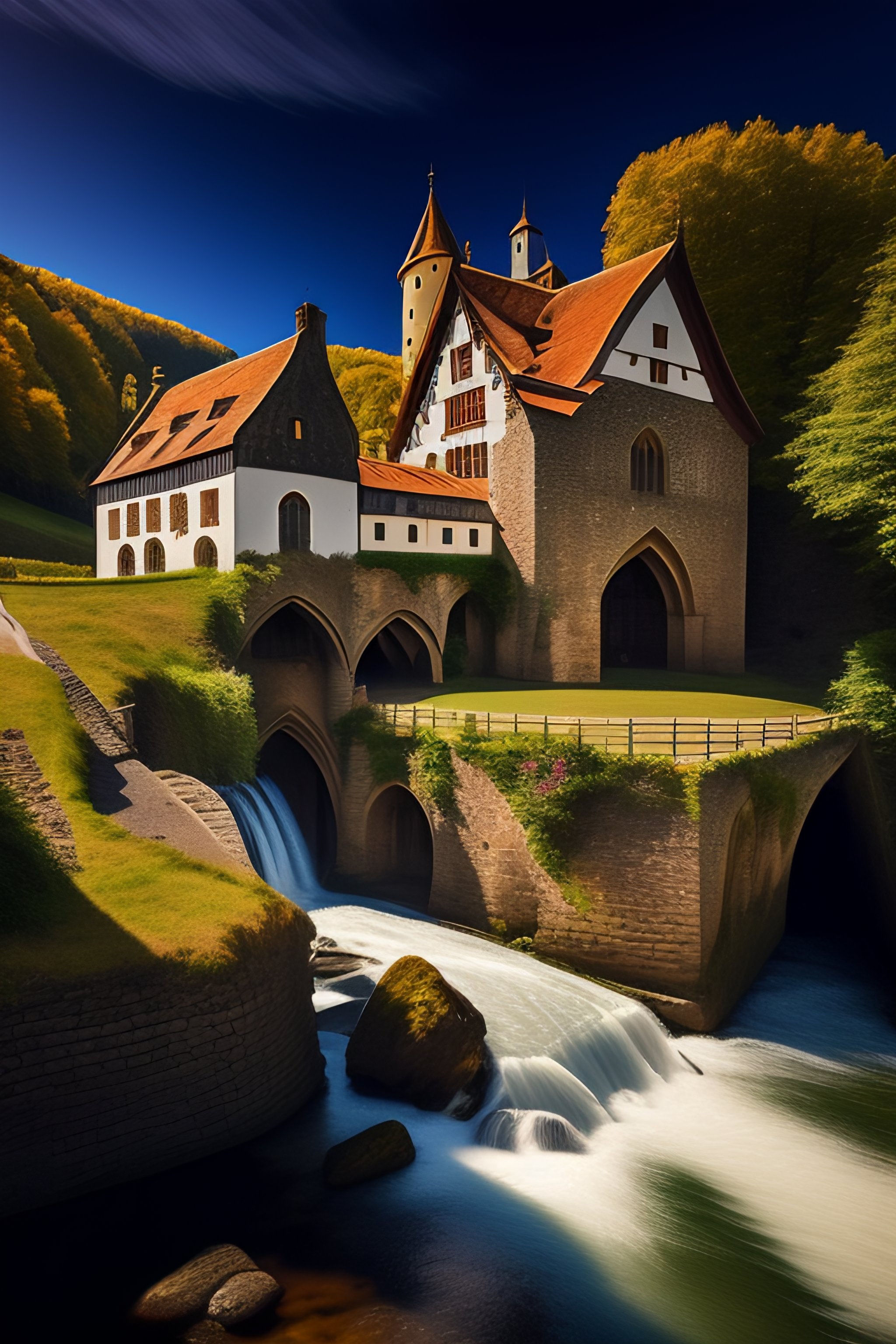 Lexica - A medieval town built where two rivers cross over twice and ...