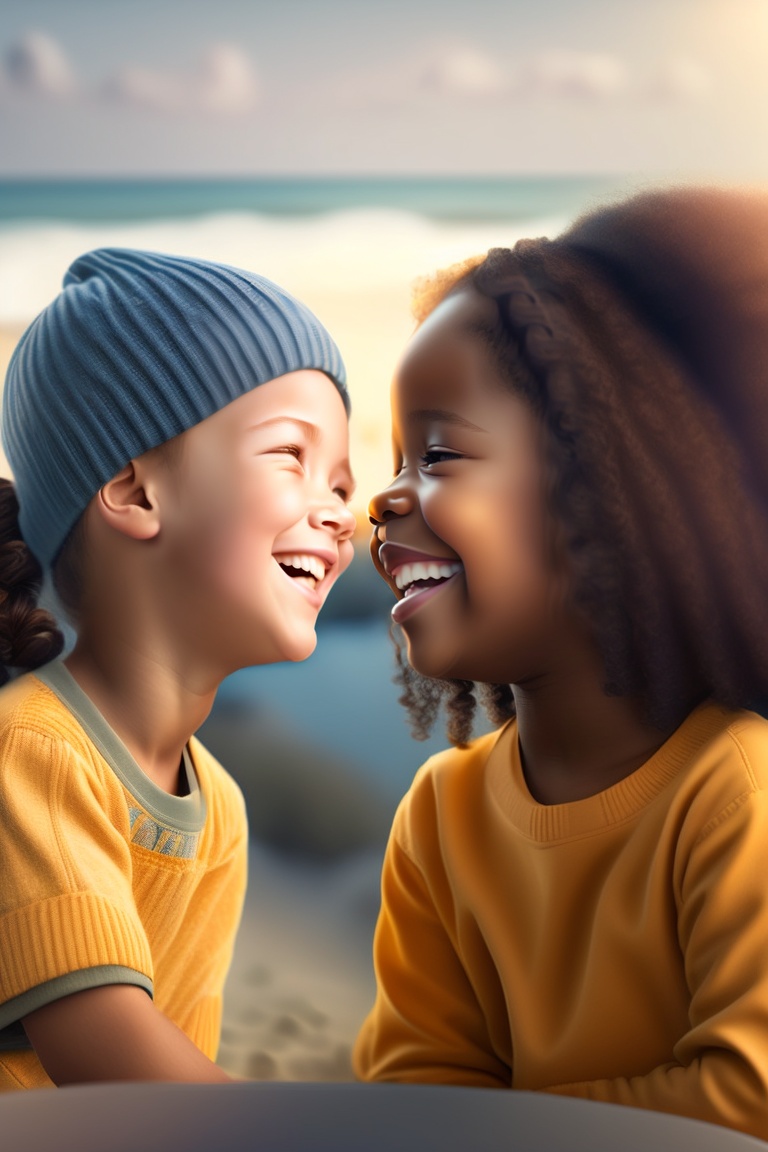 Lexica - Two people smiling, talking with empathy, expressing emotions ...