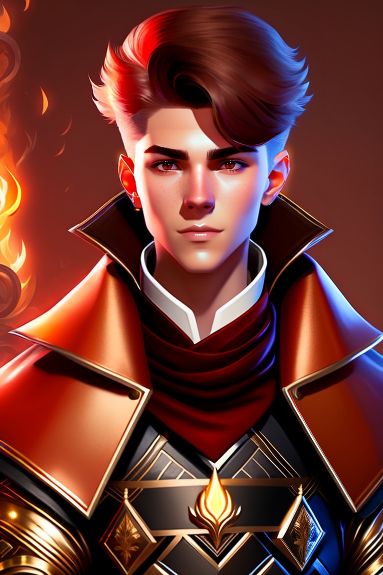 Lexica - 14 year old male Warlock, DND Fiend Patron, Fire themed ...